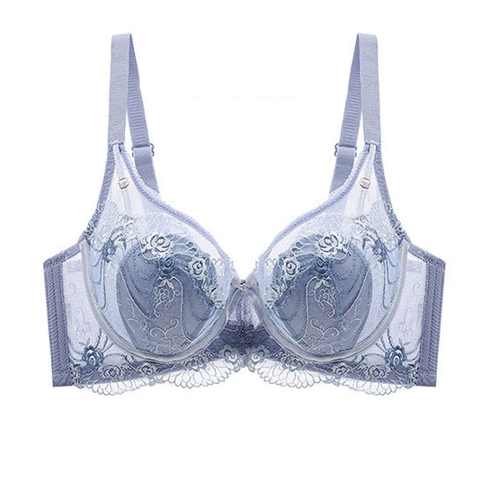 BLVB Women's Lace Bras Plunge See Through Bralettes Full Coverage Push ...