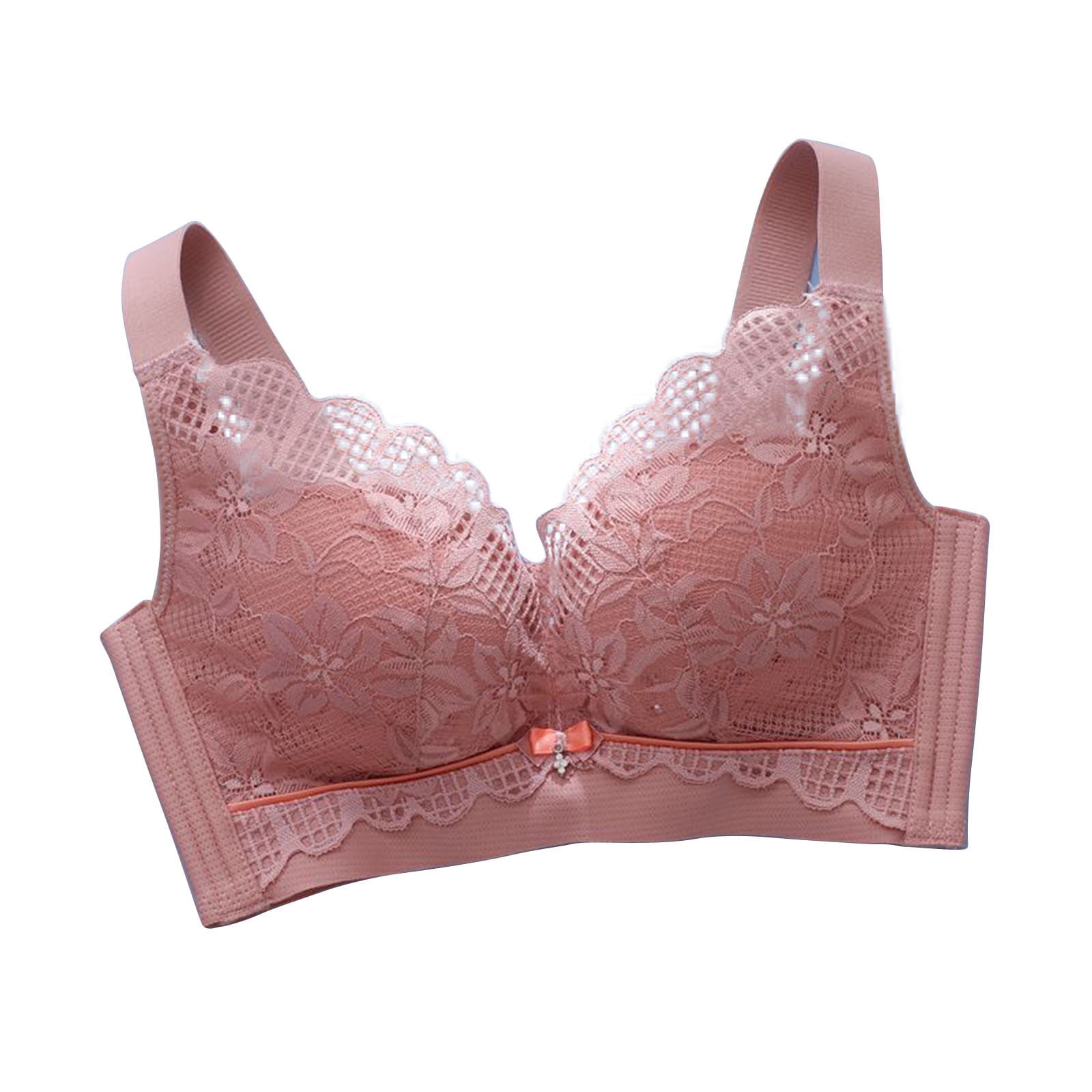 BLVB Women's Push up Bra Wireless Padded No Underwire Bralettes Lace ...