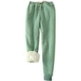 Blvb Womens Warm Fleece Lined Athletic Sweatpants Jogger Pants Solid Drawstring Elastic Waist