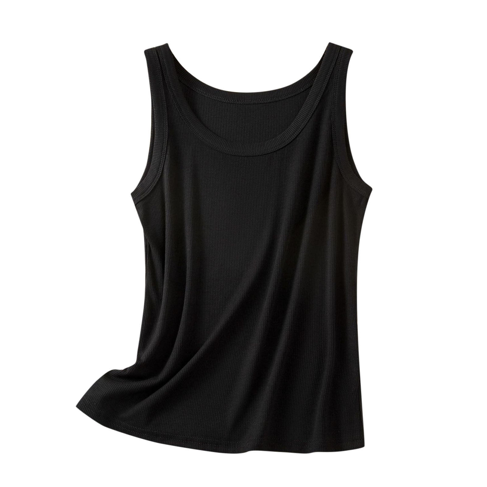 BLVB Womens Basic Tank Tops Sleeveless Layering Tops Undershirt Tanks ...