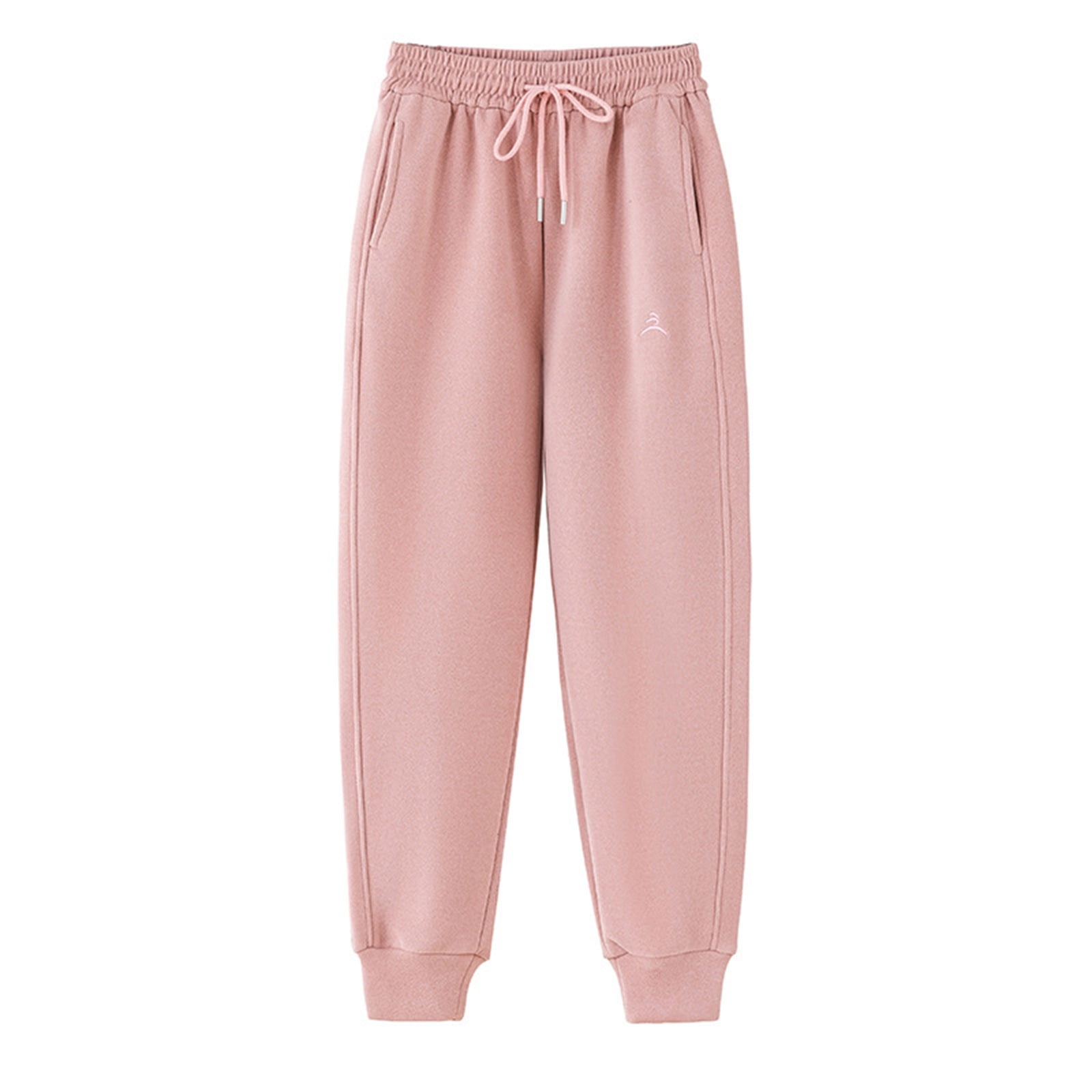 BLVB Womens Fleece Lined Sweatpants Winter Warm Cinch Bottom Jogger ...