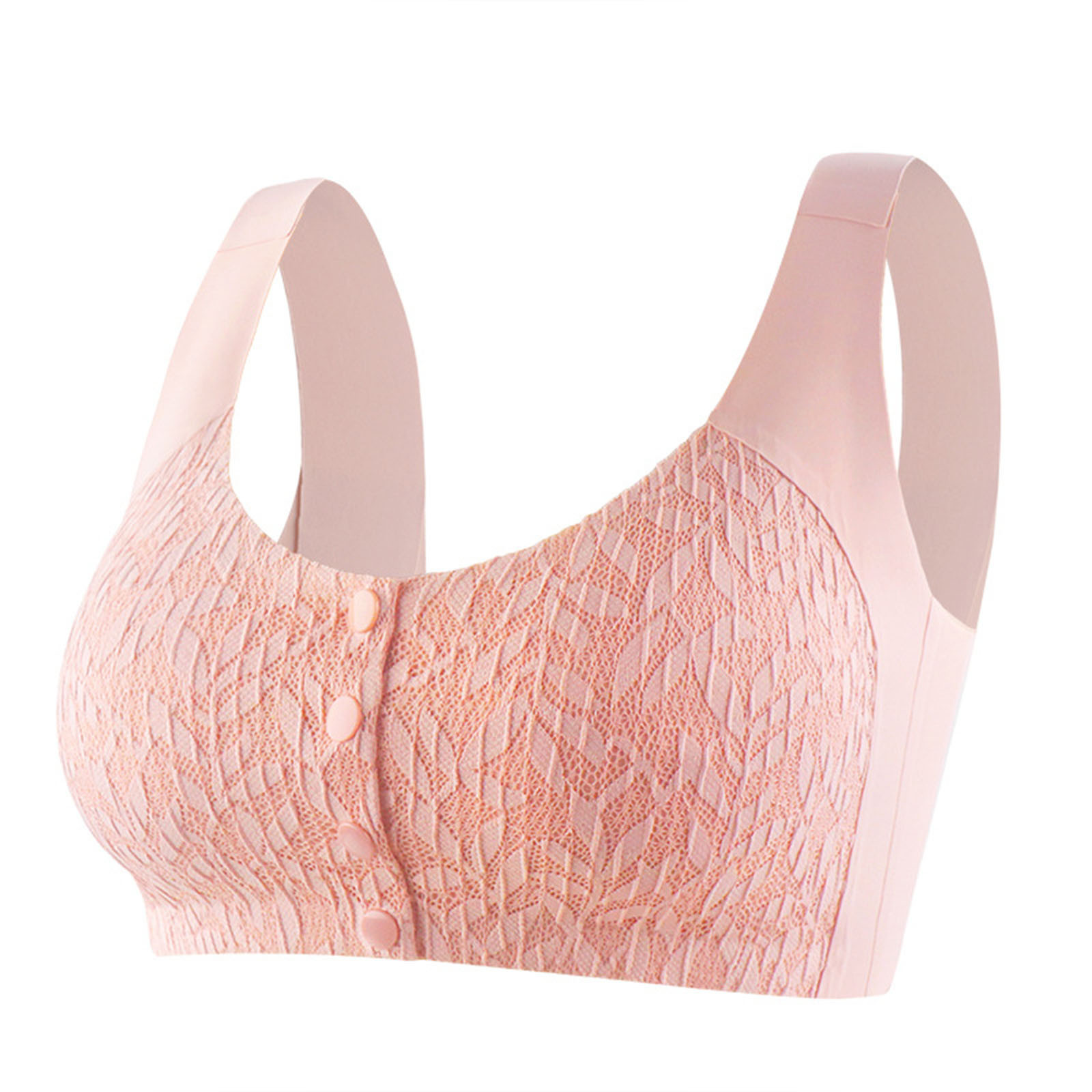 BLVB Womens Front Closure Bra Lace Full Coverage Underwear Vest Wide ...