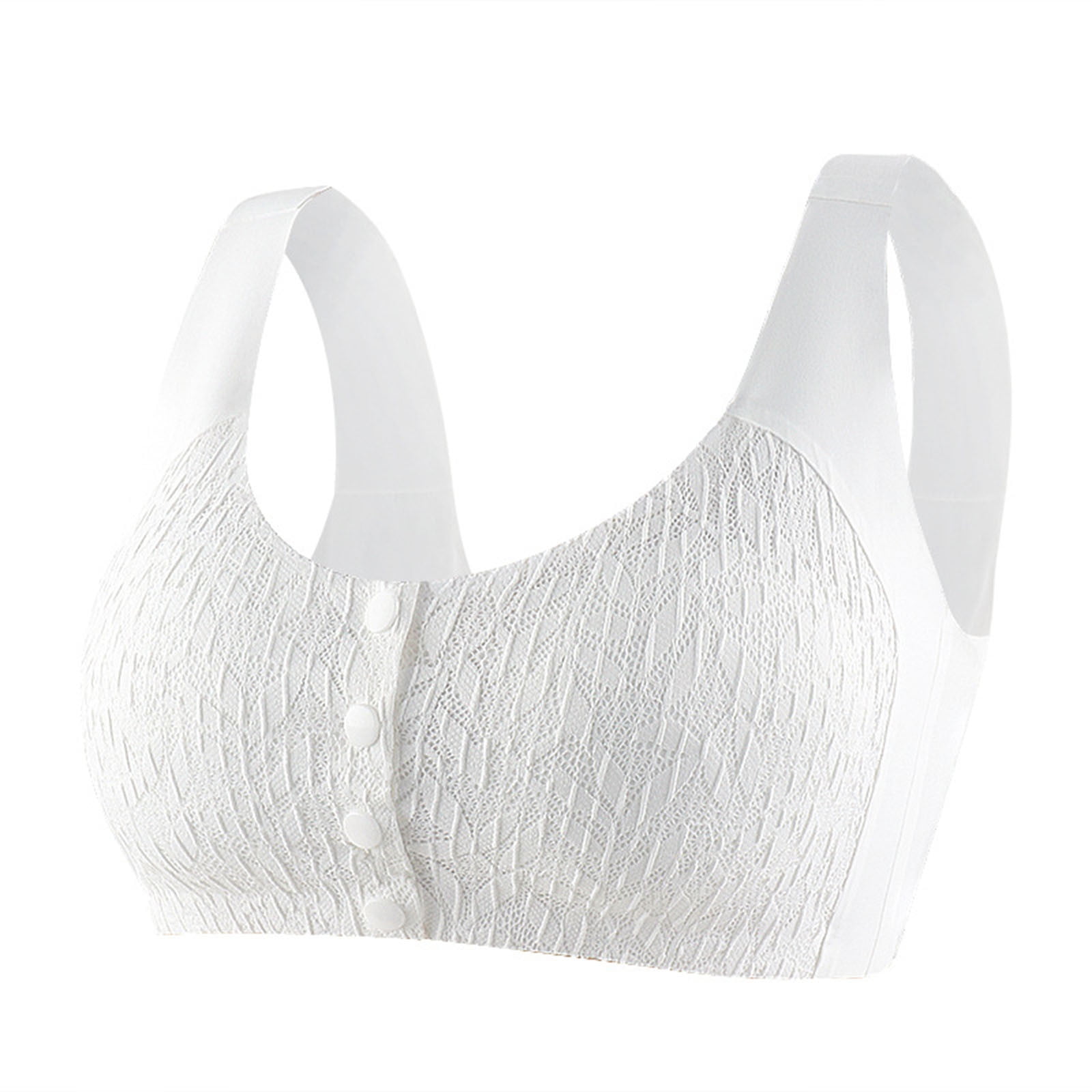 BLVB Womens Front Closure Bra Lace Full Coverage Underwear Vest Wide ...