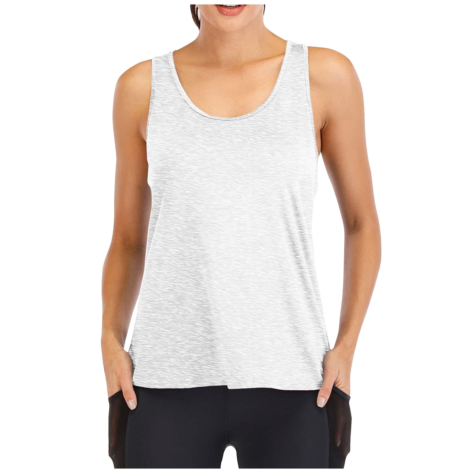 BLVB Womens Workout Tops for Women Racerback Tank Tops Yoga Shirts ...