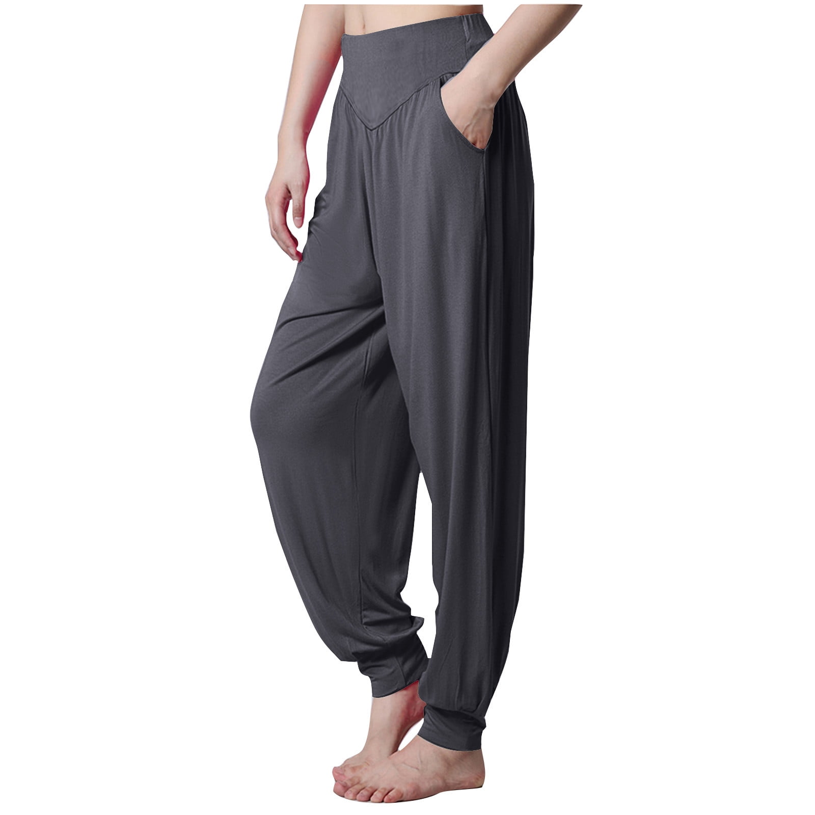 BLVB Womens Yoga Sweatpants Loose Workout Taper Joggers Casual Comfy Lounge Pajama Pants ...