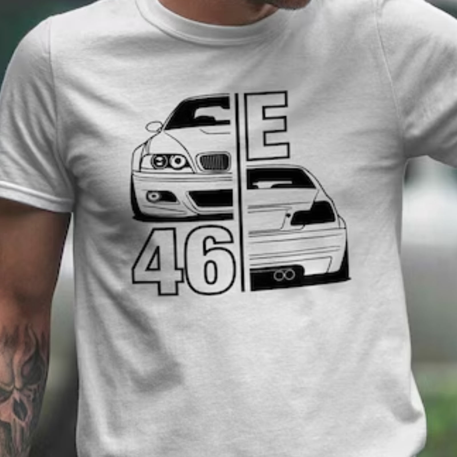 BM CAR Classic German M3 E46 T-Shirt,E46 T-shirt, M3 SPORT car e46 fans ...