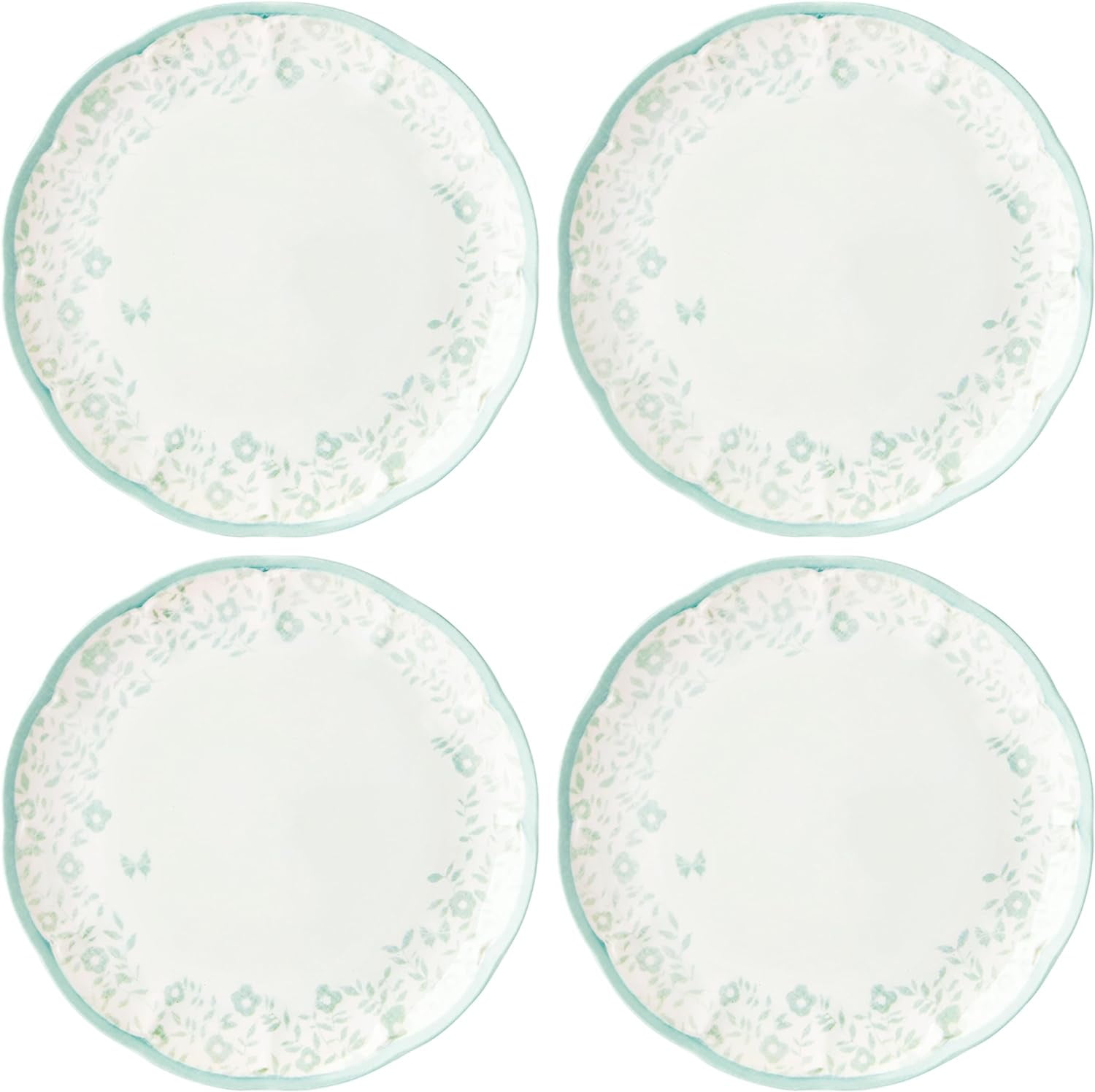 BM COTTAGE DW DINNER PLATES S/4 SAGE, 6.35 - Walmart.com