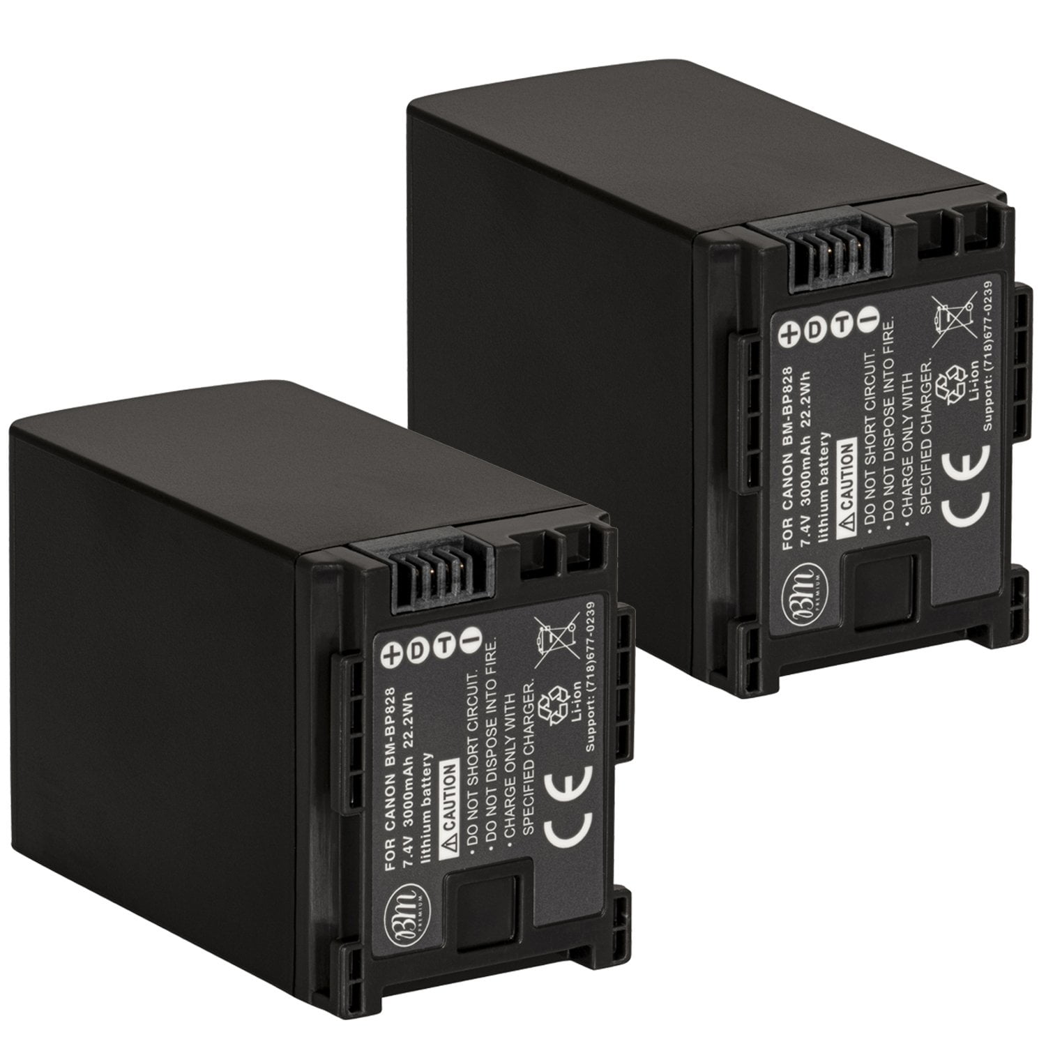 BM Premium 2 Pack of BP-828 Batteries for Canon VIXIA GX10, HF G21, HF ...