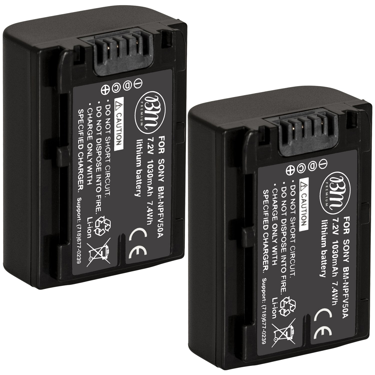 BM Premium 2 Pack of NP-FV50A High Capacity Batteries for Sony Handycam Camcorders - Walmart.com