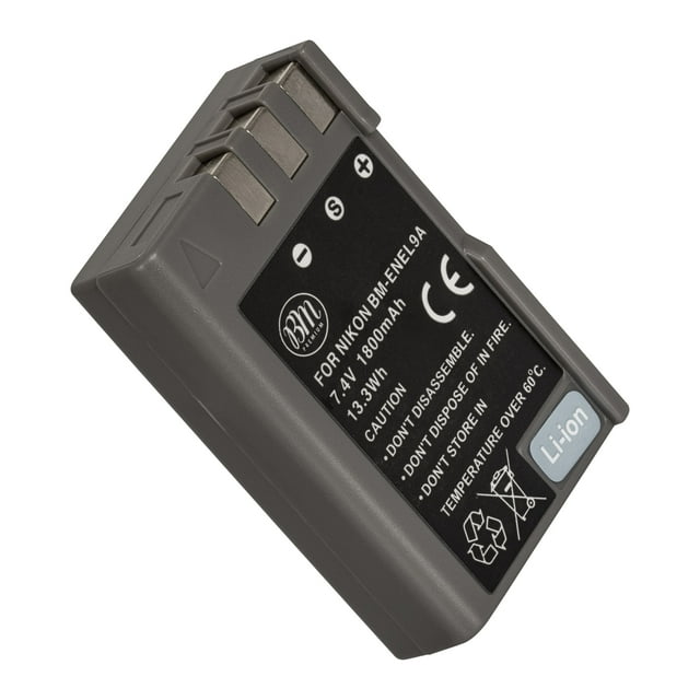 BM Premium Lithium Ion Rechargeable EN-EL9A Battery for Nikon D5000 ...