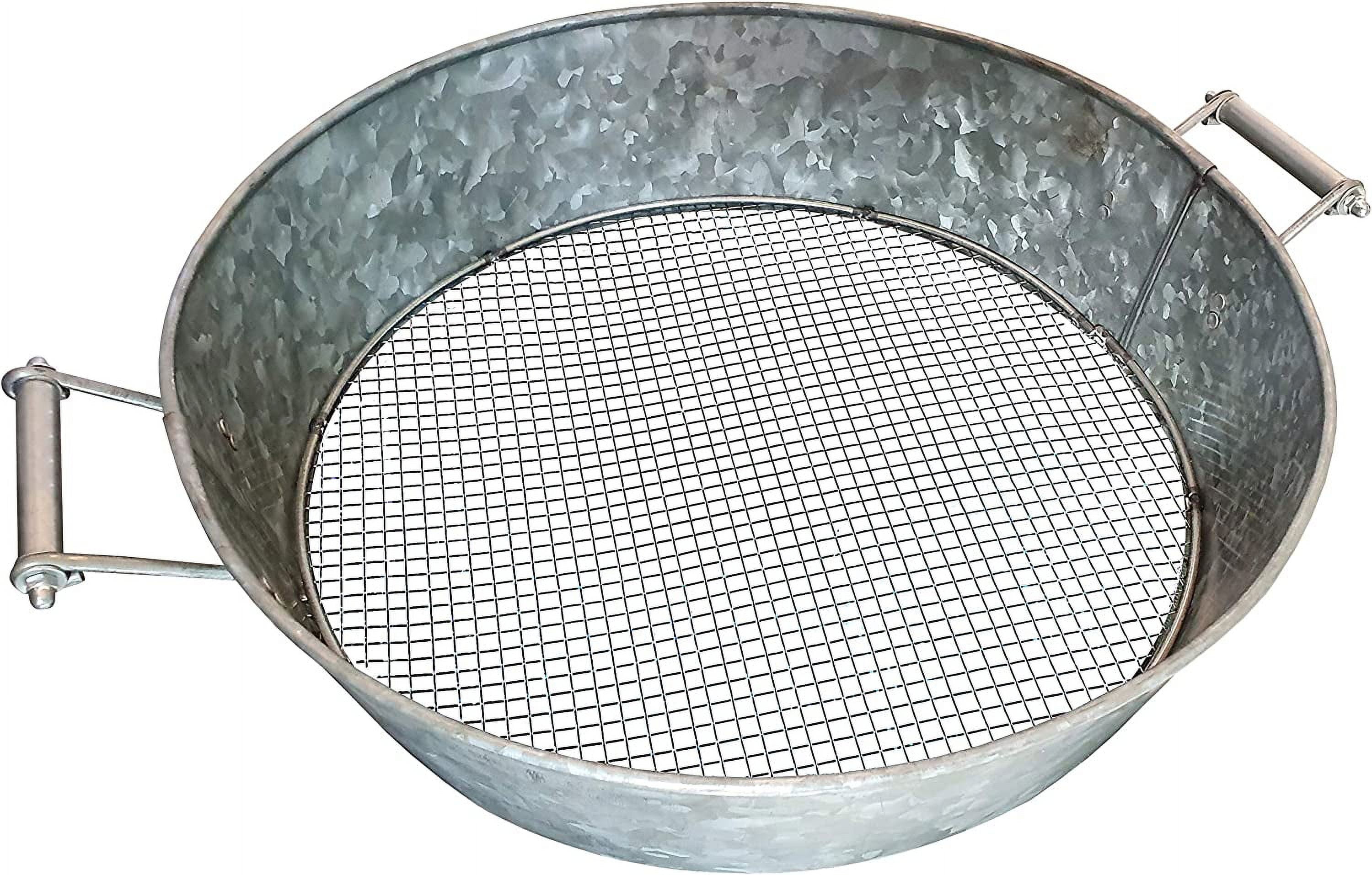 BM195216 4 x 19 x 15.75 in. Round Galvanized Steel Compost Sifter with ...