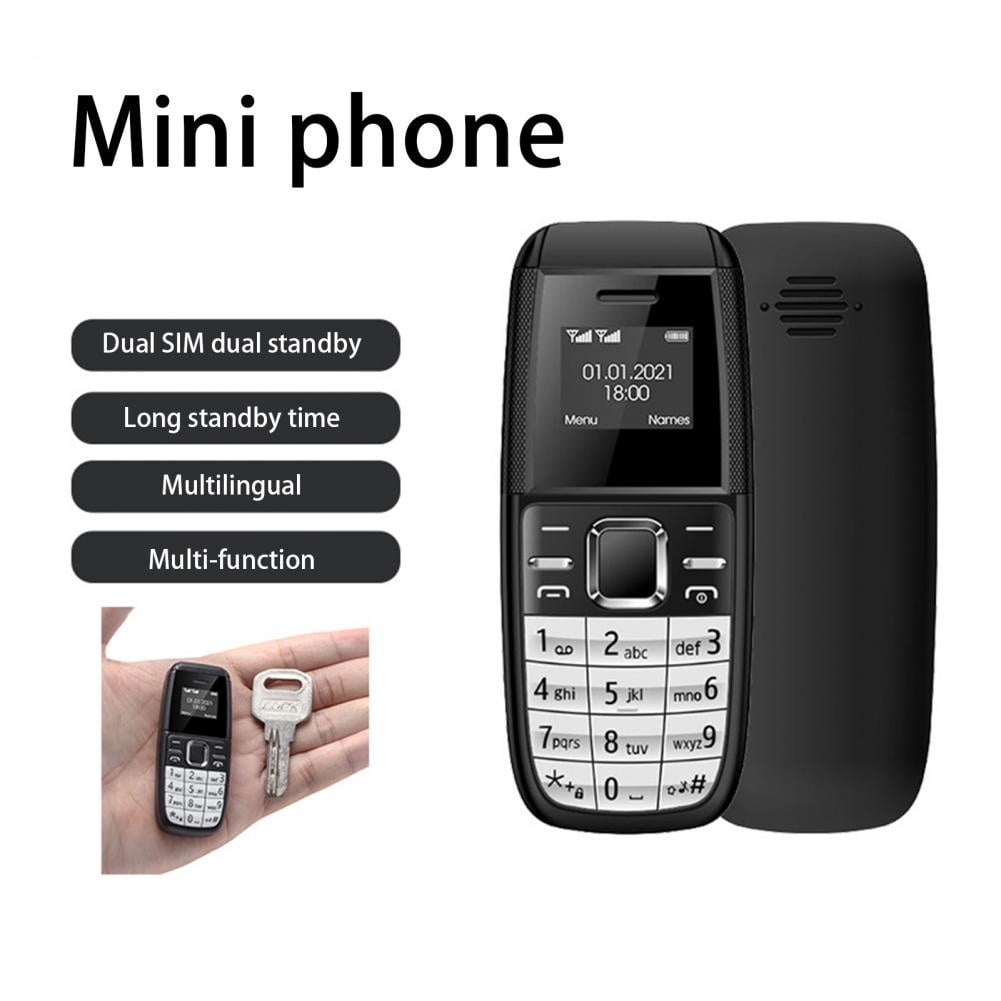 BM200 Mini Cell Phone 0.66 Inch Screen 350mAh Battery Dual Cards Mobile ...