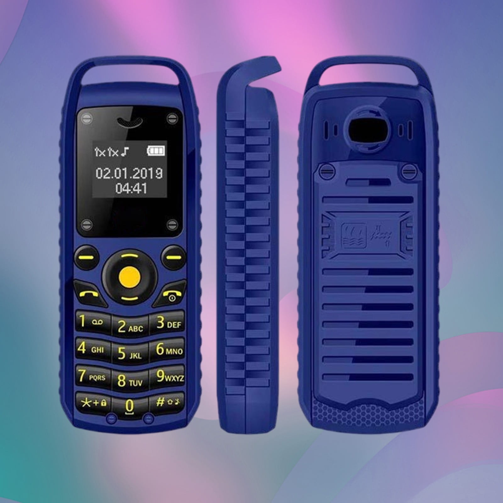BM25 Ultra Compact 2-in-1 Dual SIM Mini Cell Phone with Bluetooth Ear ...