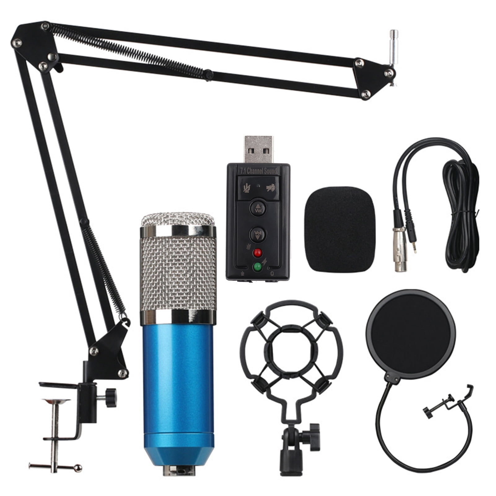 BM800 Black Capacitive Microphone for Recording Live Broadcast Sing ...