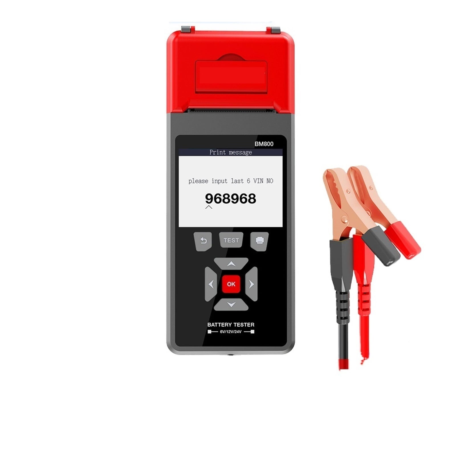 BM800 Car Battery Tester With Print Function Battery Analyzer Cranking ...