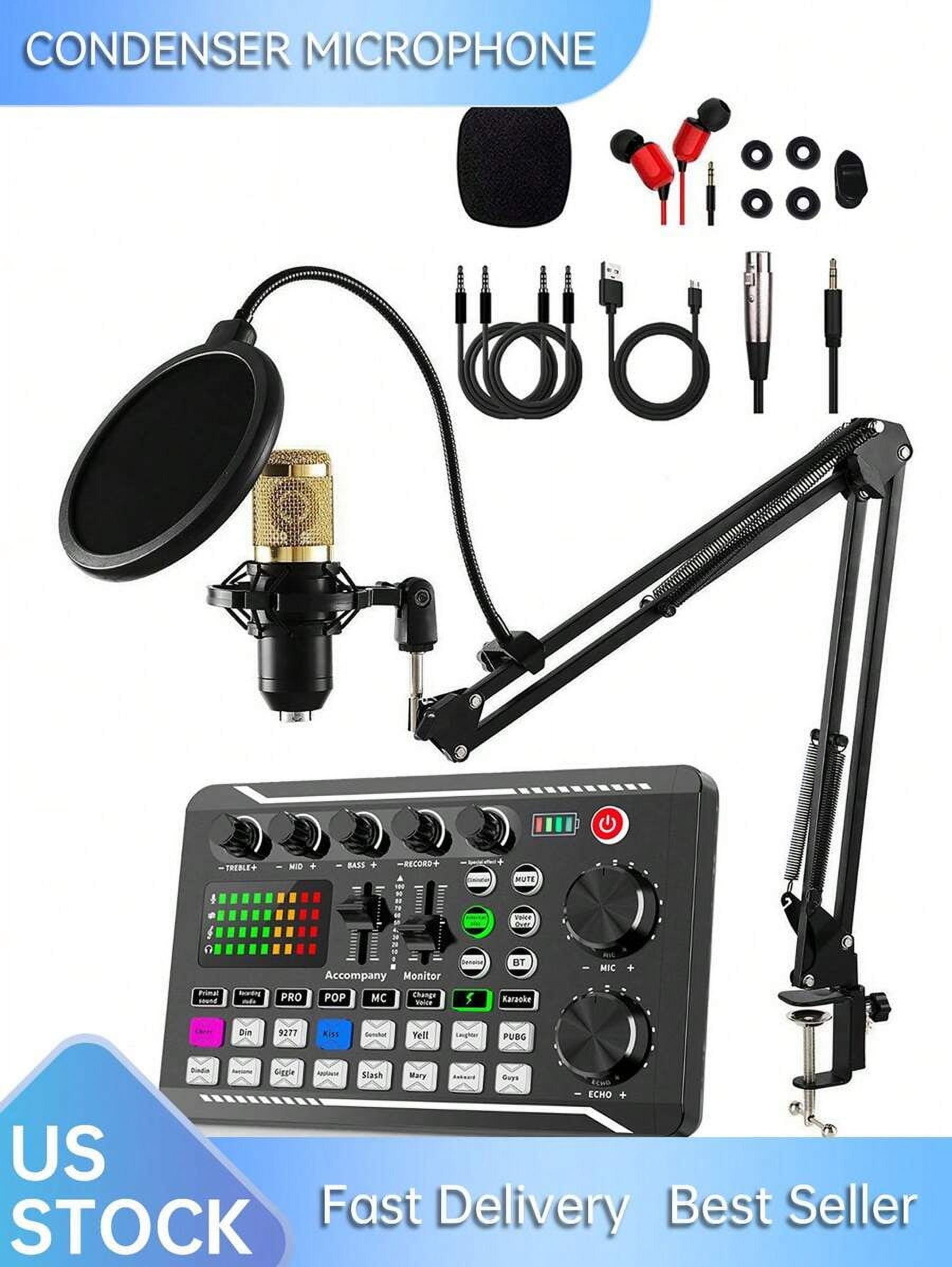 BM800 Condenser Microphone + F998 Sound Card Kit Is Suitable For ...
