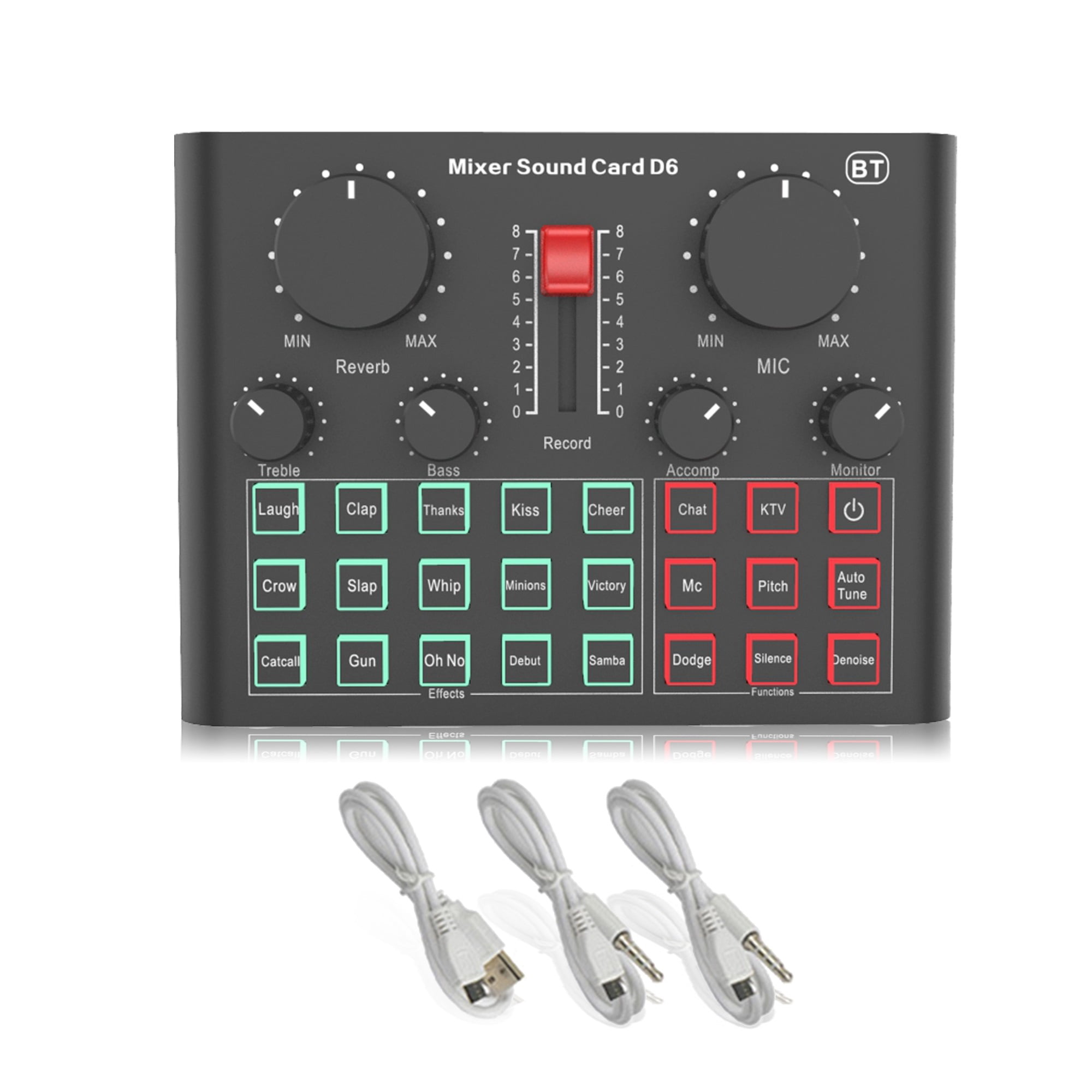 BM800 Microphone Professional Condenser Wireless MIC Sound Card With ...