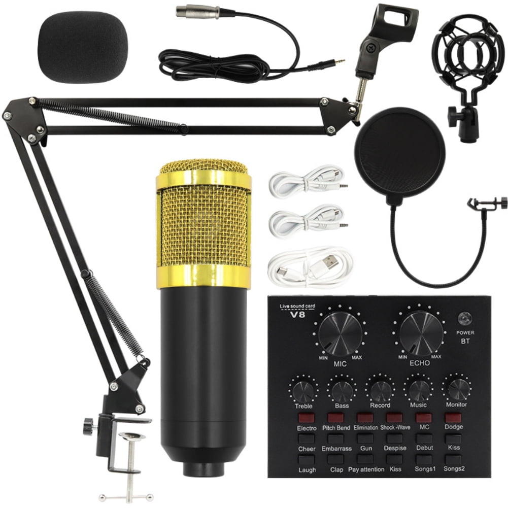 BM800 condenser microphone microphone + V8 sound card cross-border ...