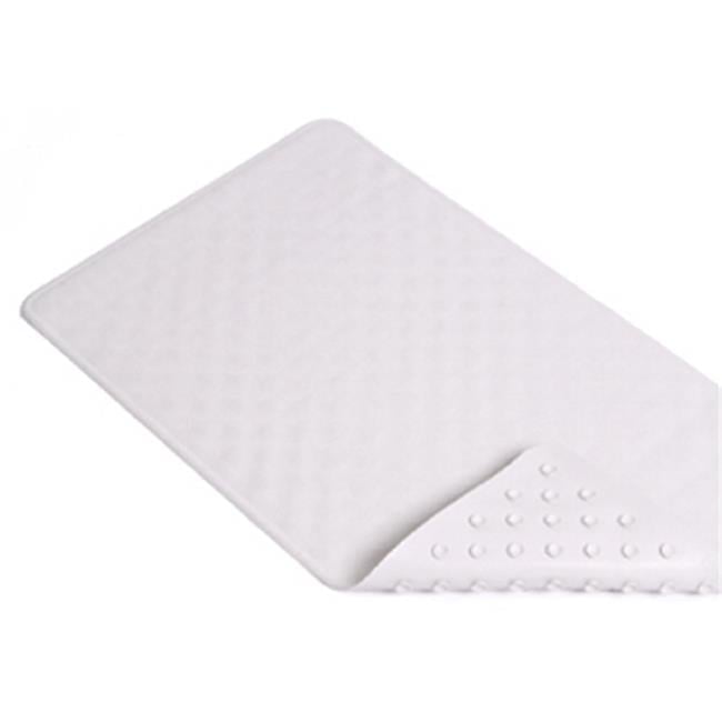 BMAT-C4K04-04 16 x 28 in. White Shells Rubber Bath Mat - Walmart.com