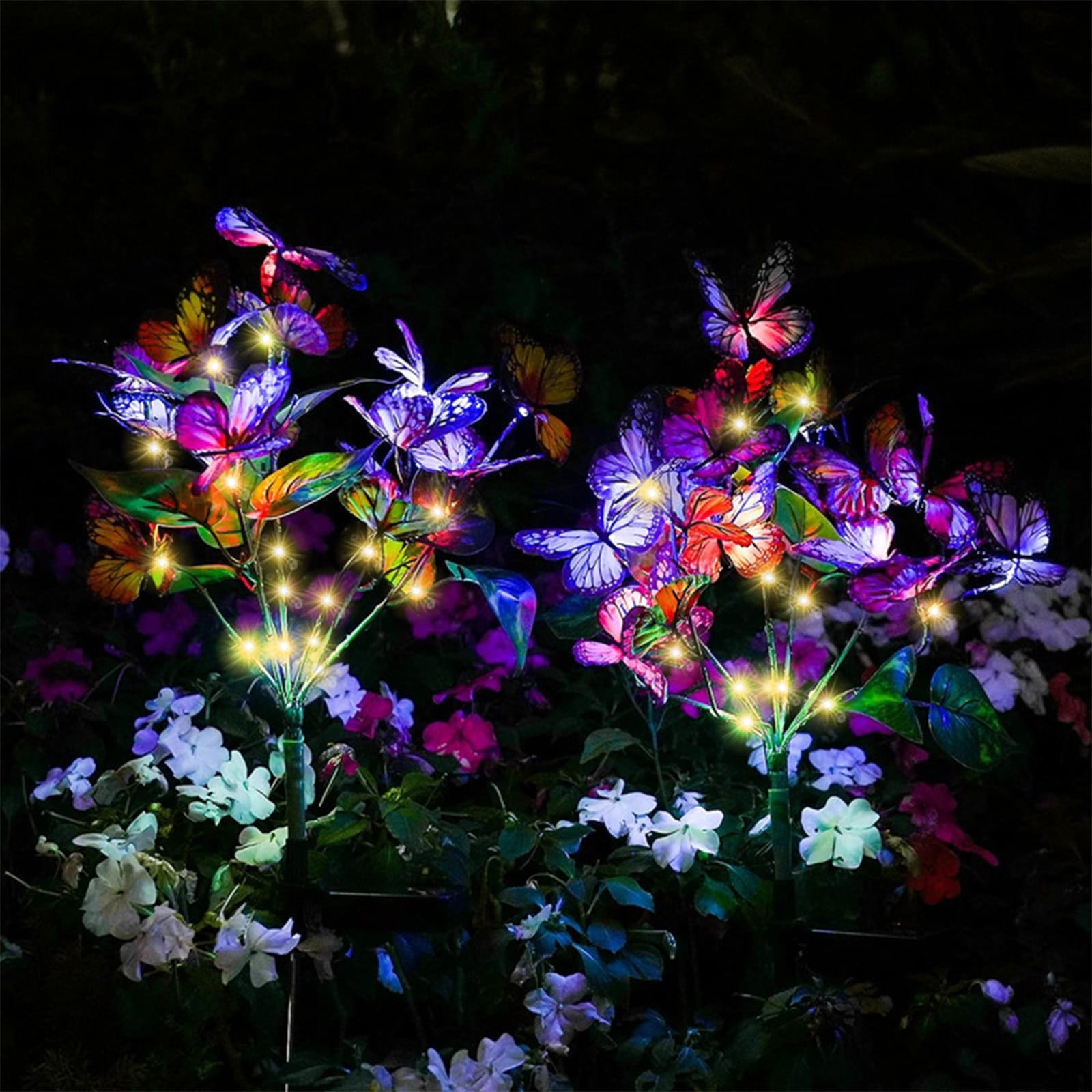 BMAY Solar Lights Outdoor Garden Butterfly Lights Decorative Solar ...