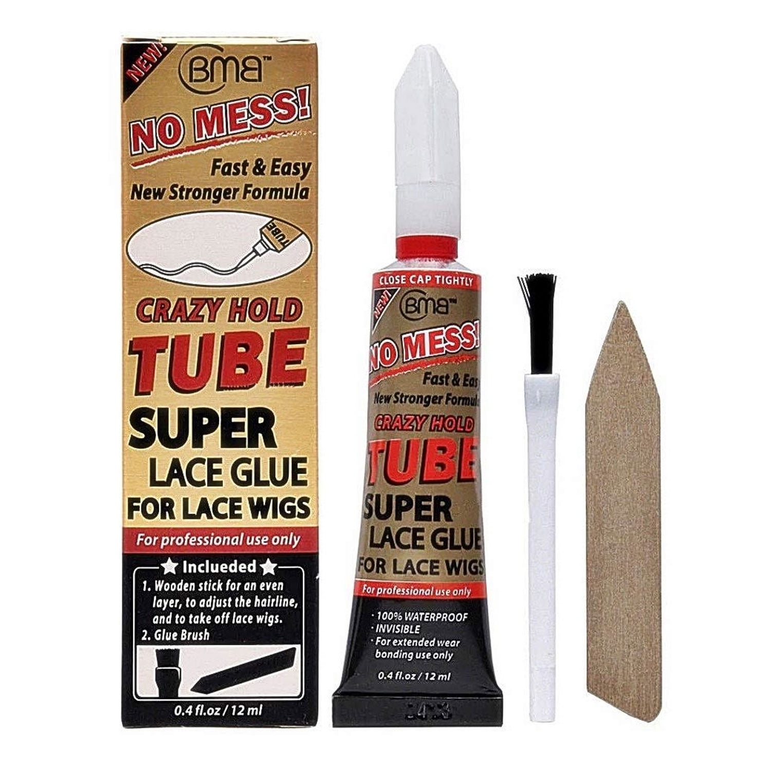 BMB Crazy Hold Super Glue for Lace Wigs, Clear, 0.4 oz - Walmart ...