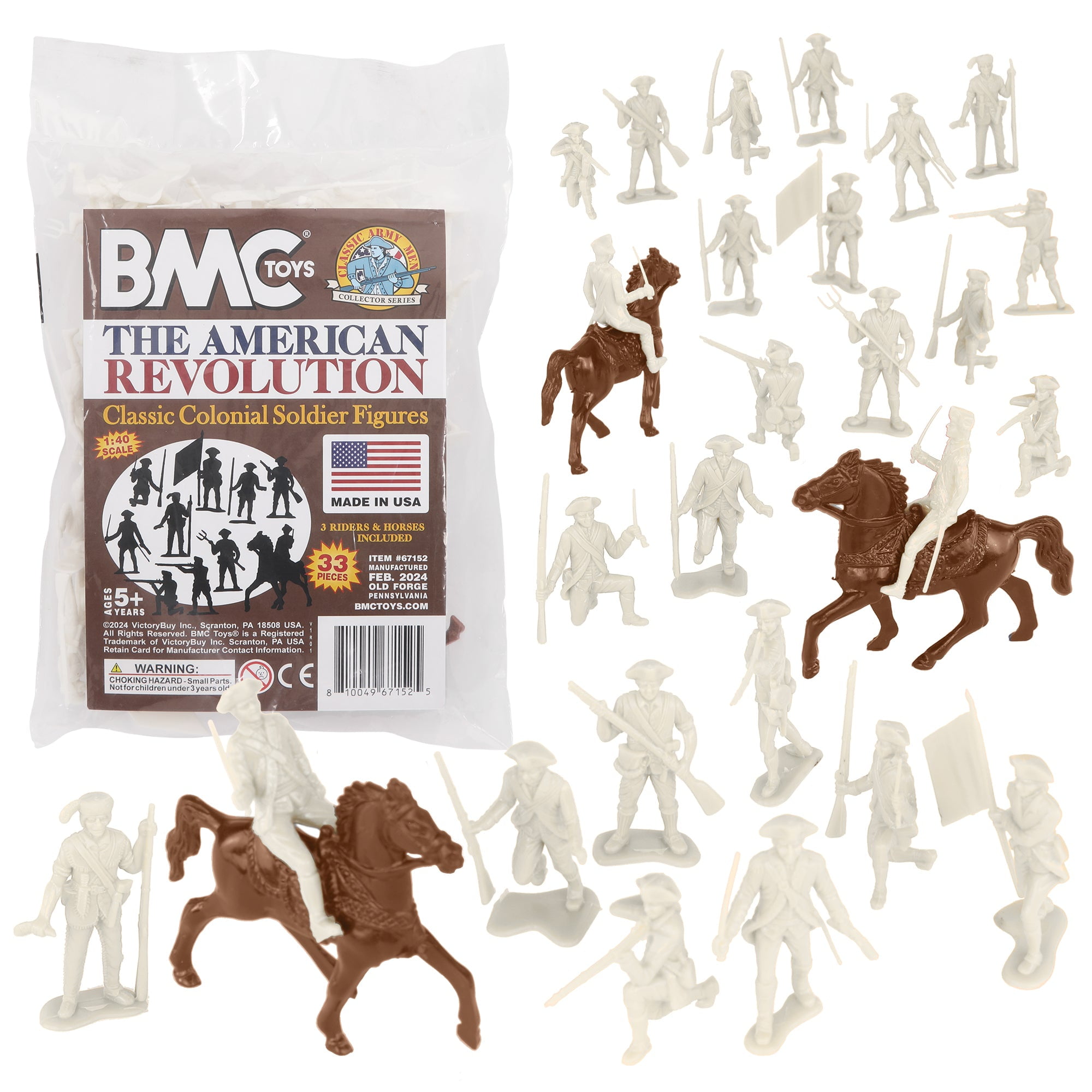 BMC Classic MPC Revolutionary War French Soldiers - Plastic Army Men ...
