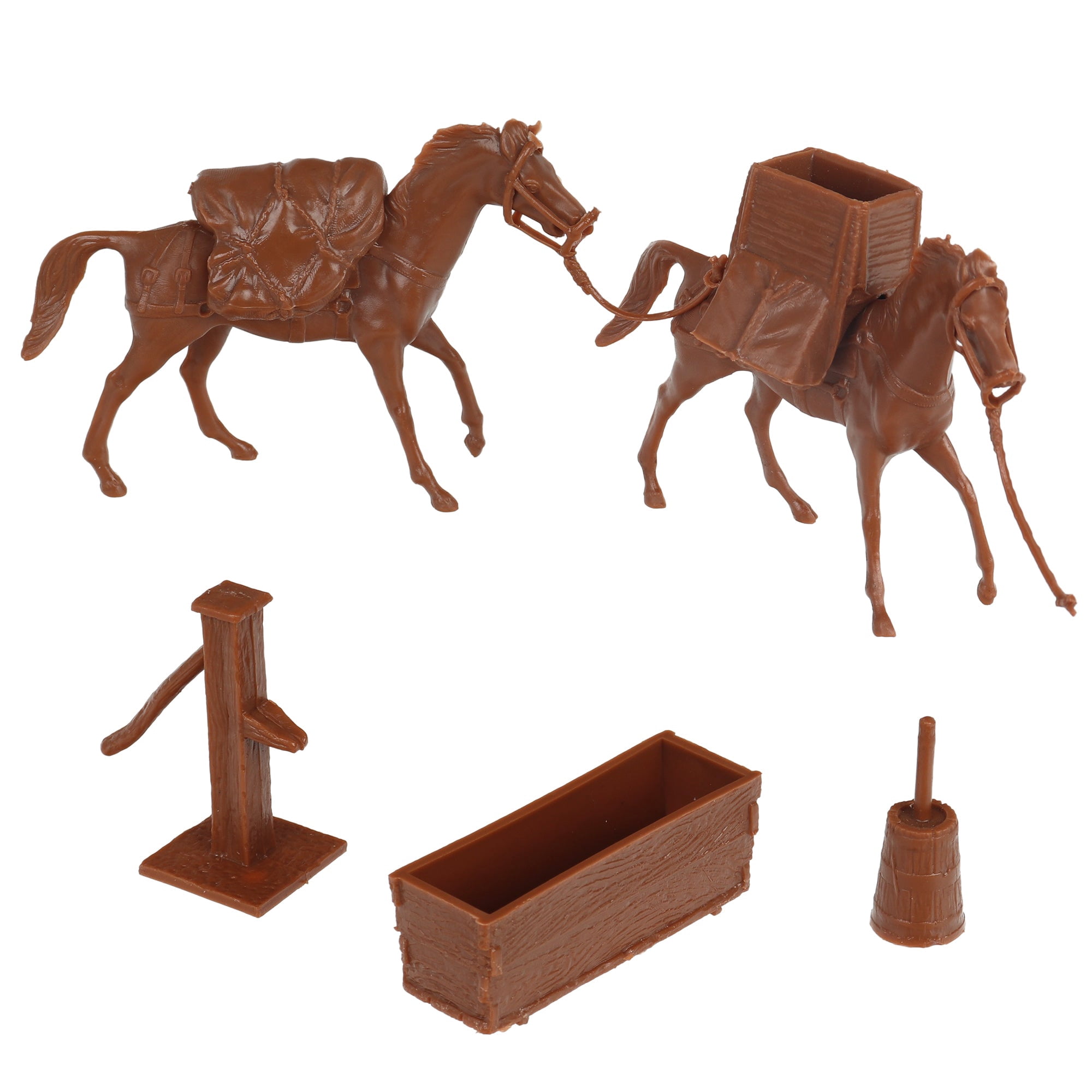 BMC Classic Marx Western Pack Horses Old West Cowboy Plastic Playset ...