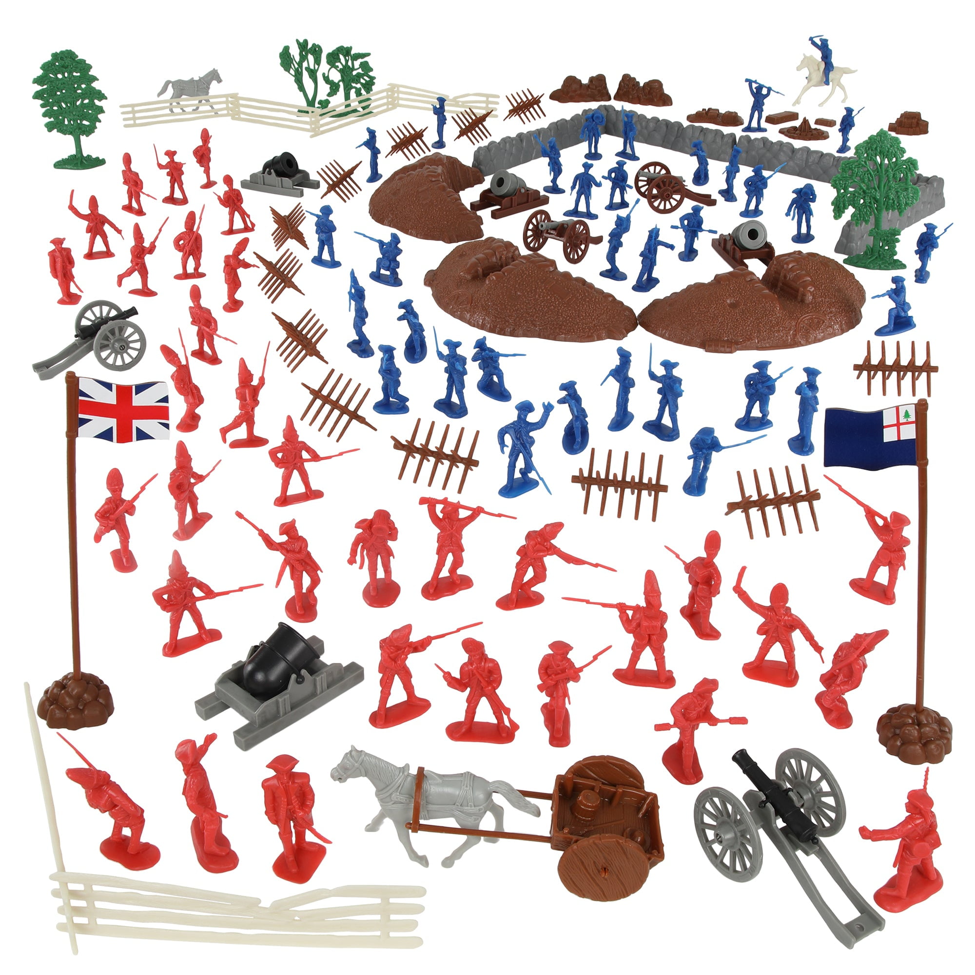 BMC Revolutionary War Battle of Bunker Hill - 115pc Plastic Army ...