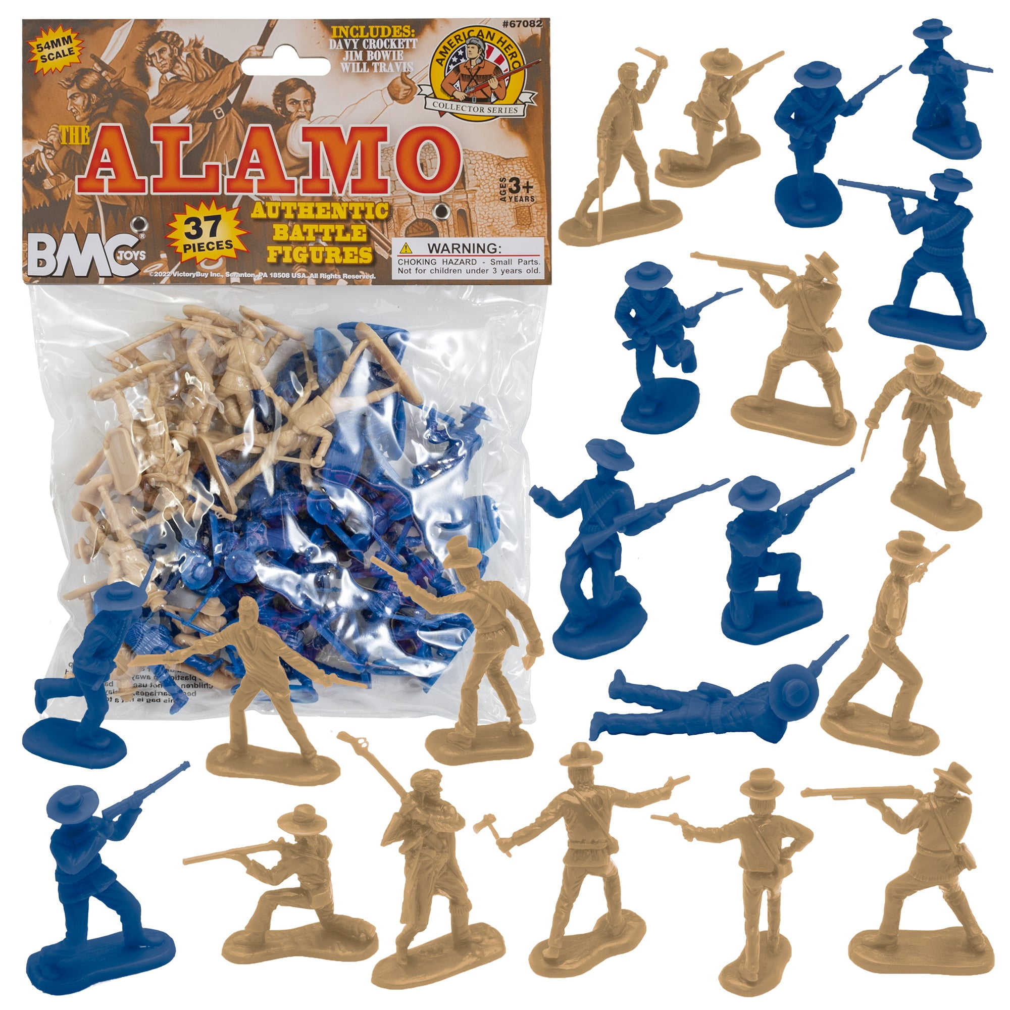 BMC The Alamo Plastic Army Men - Texas vs. Mexico 37pc Soldier Figures ...