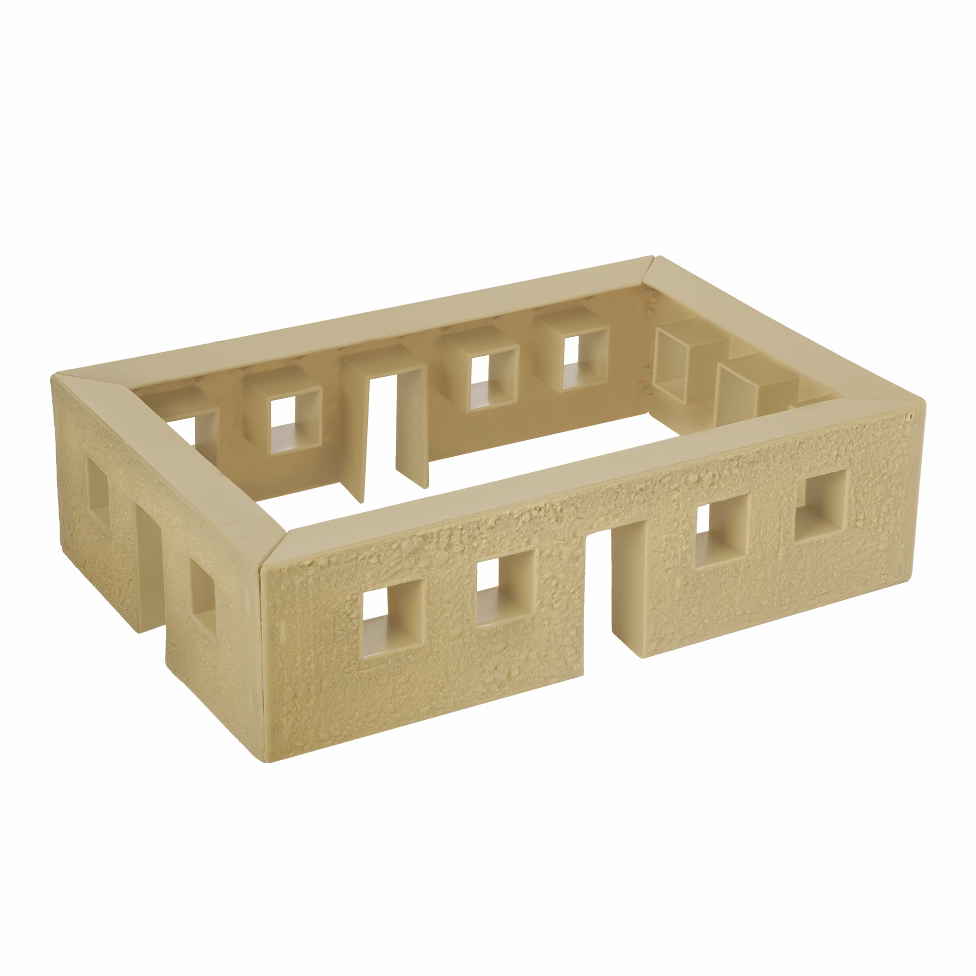 BMC WW2 Bunker Walls - Tan Plastic Army Men Playset Accessory Building ...