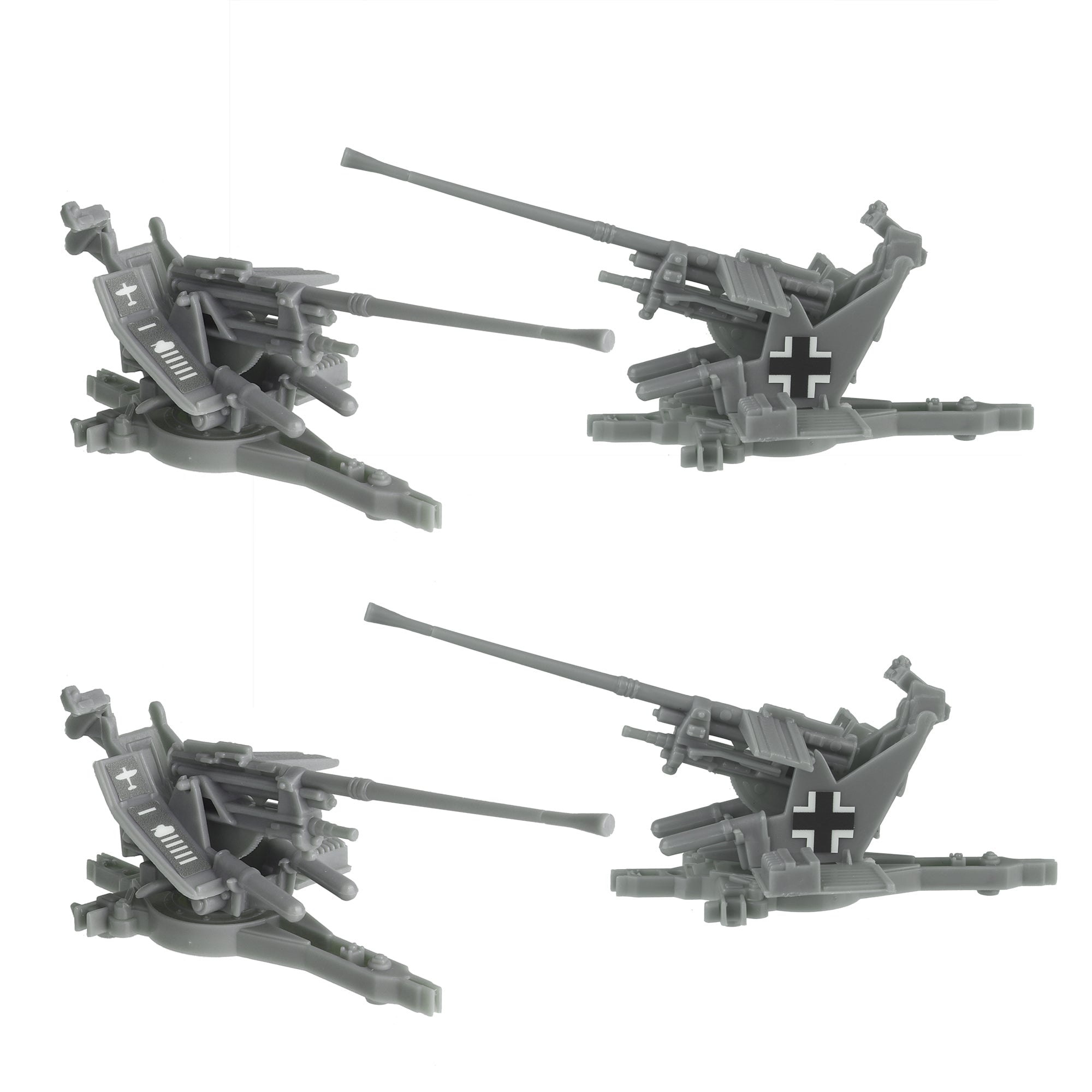 BMC WW2 German Flak 37 Artillery - 4pc 1:32 Accessories for Plastic ...