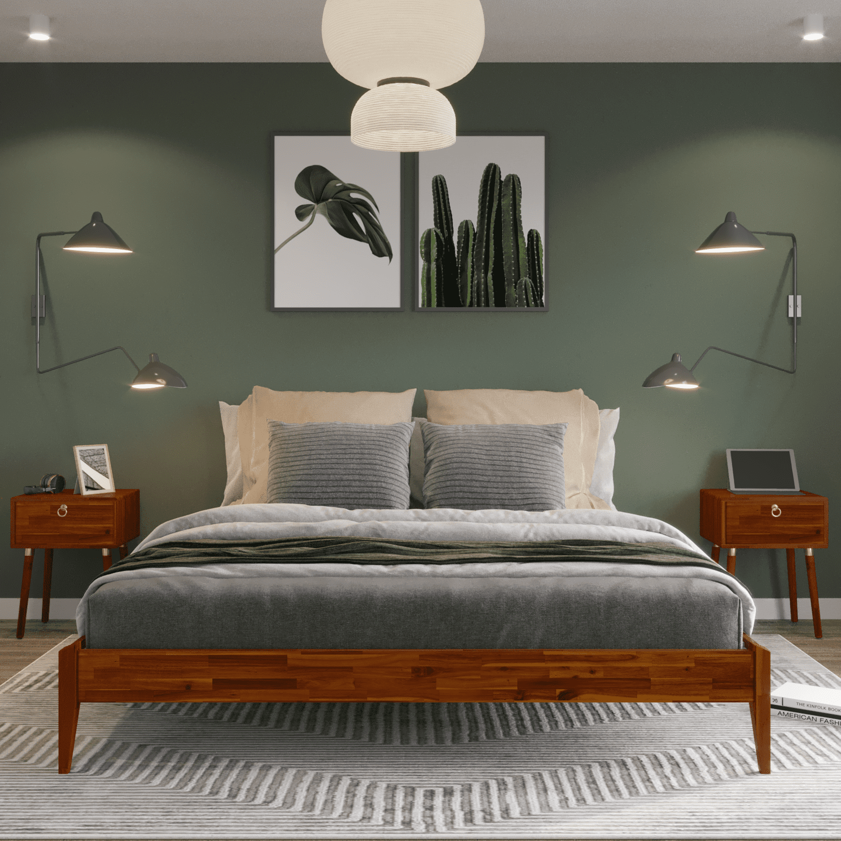 BME Dark Choco King Bed Frame - Collection - 800lb Capacity - Walmart.com