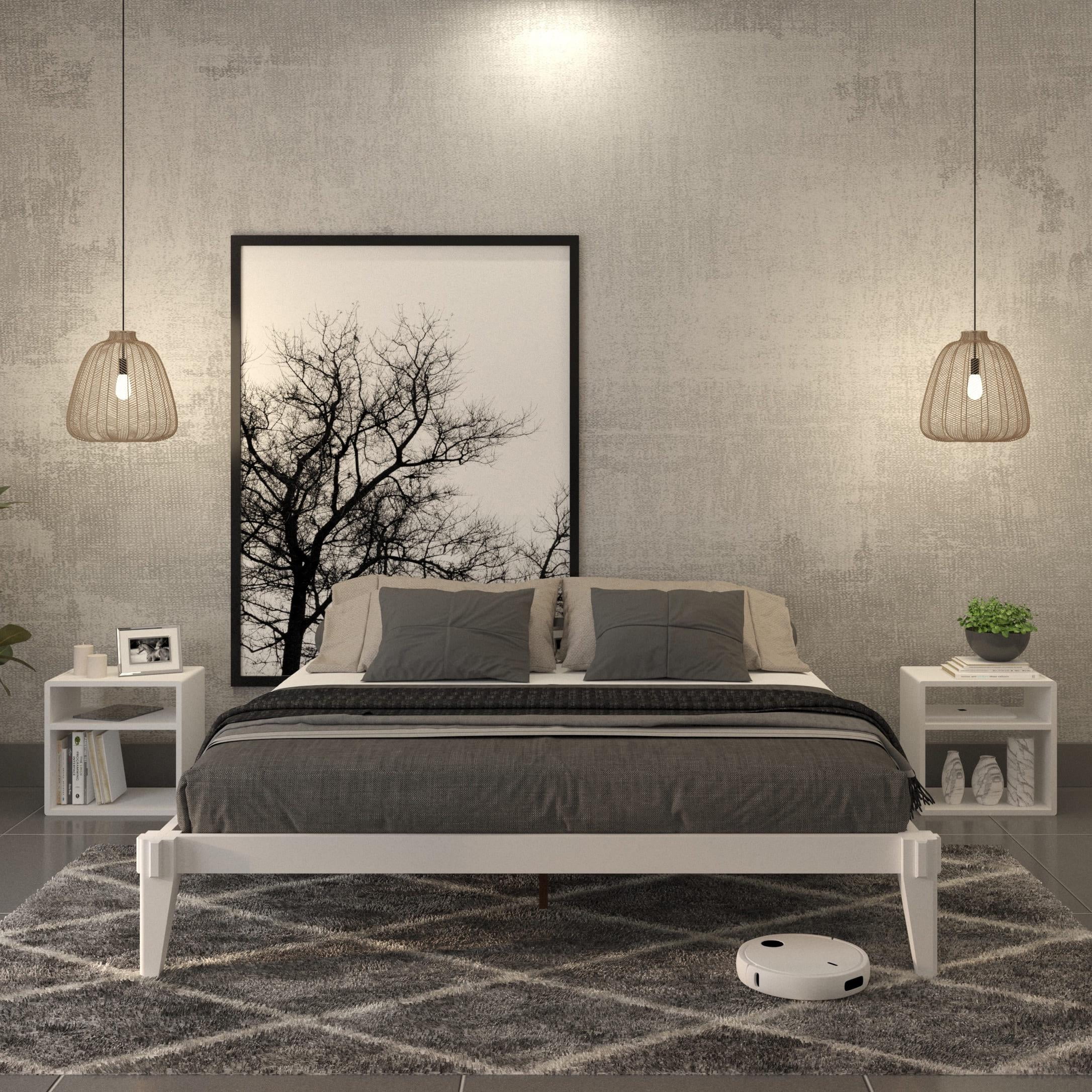 King bed frame no headboard store