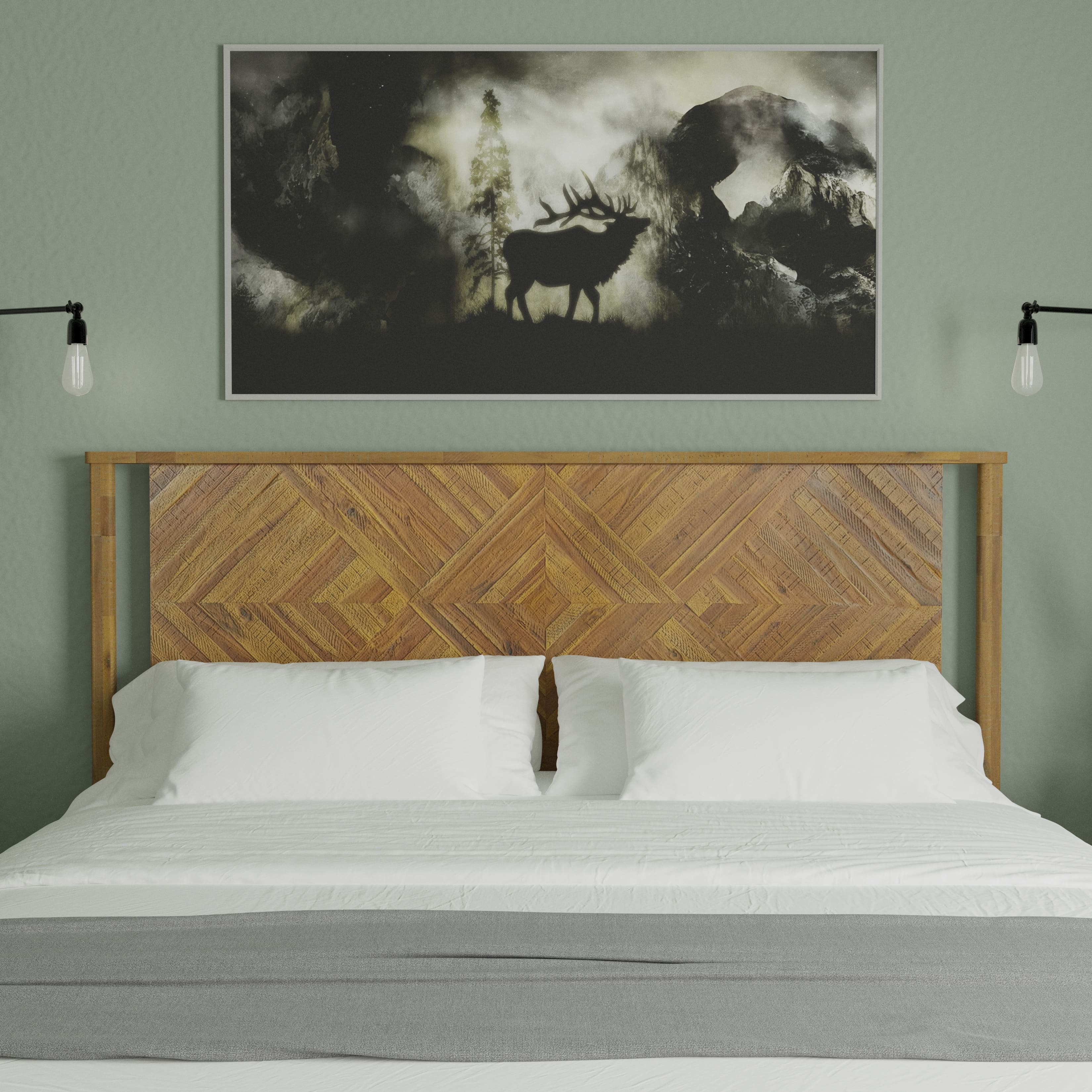 Ameriwood Home Farmington Queen Headboard, Rustic - Walmart.com