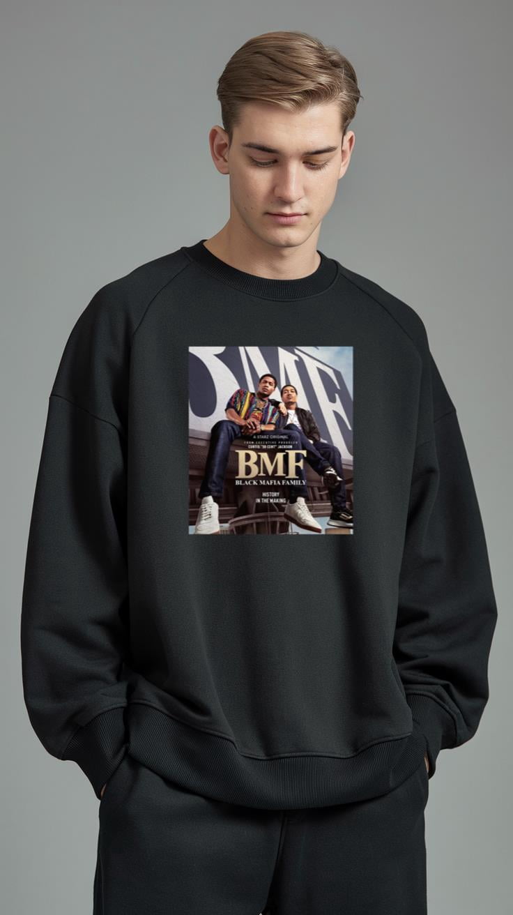 BMF Inspired Black Mafia Family TV Show Sweatshirt Short Sleeve Tee ...
