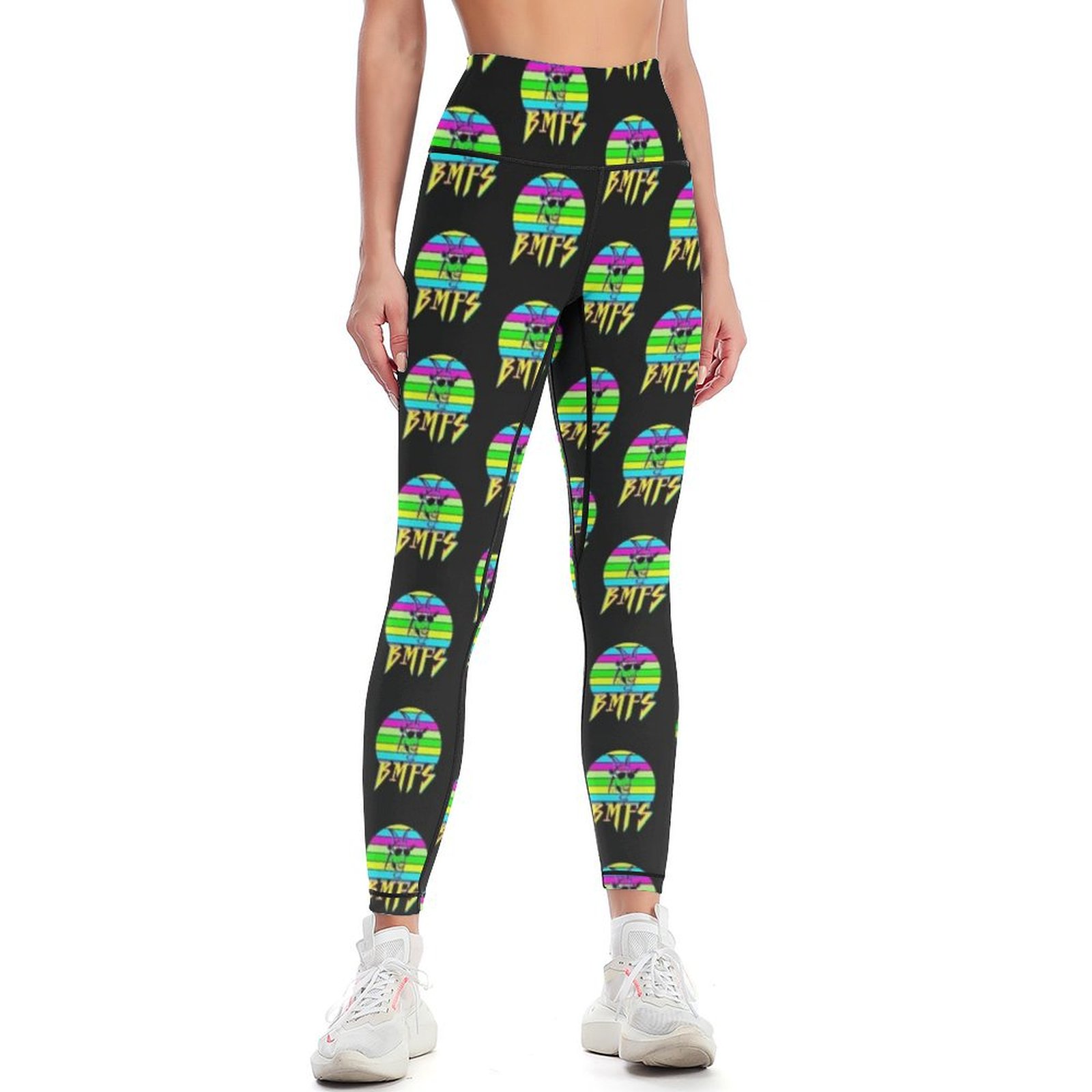 BMFS 80's Neon Goat Leggings Women sportwear gym's clothing jogging ...