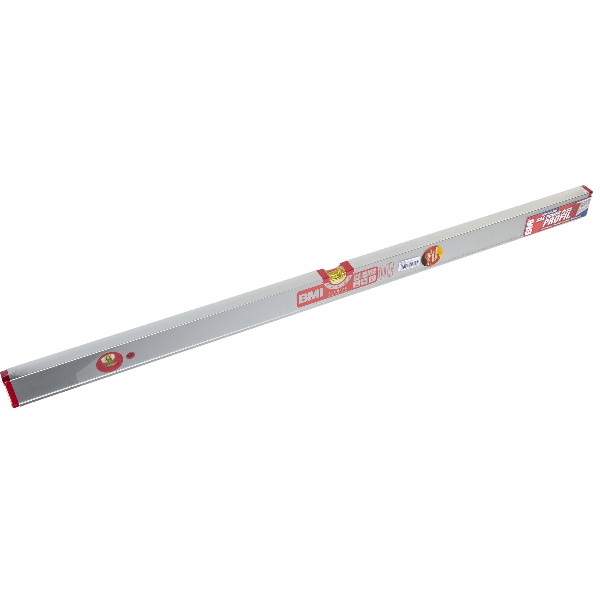 BMI Alu-Profile Spirit Level ALUSTAR (100 cm Long, Edgeless Horizontal ...