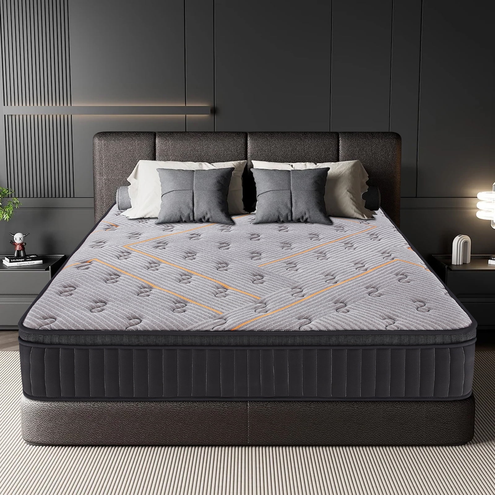 BMMB Full Mattress-12 Inch Hybrid Mattress in a Box with Individual ...