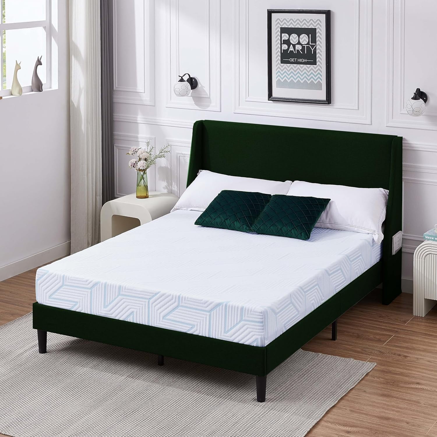 BMMB 8 Inch Gel Memory Foam Mattress, Full Size, Medium Firm Feel ...