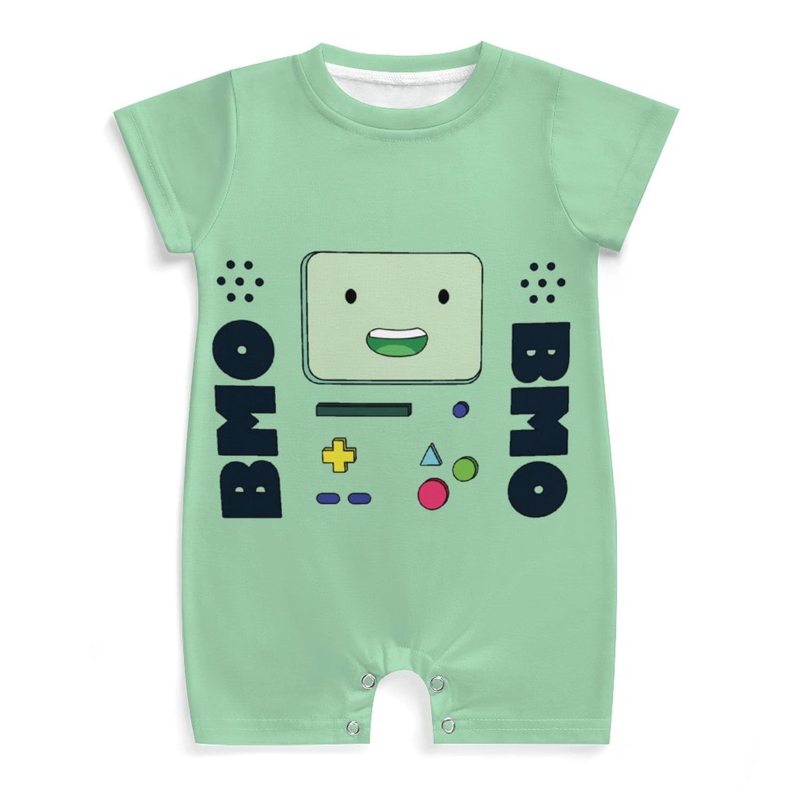 BMO Adventure Time Baby One-Piece Rompers Summer Short Sleeve Outfit ...