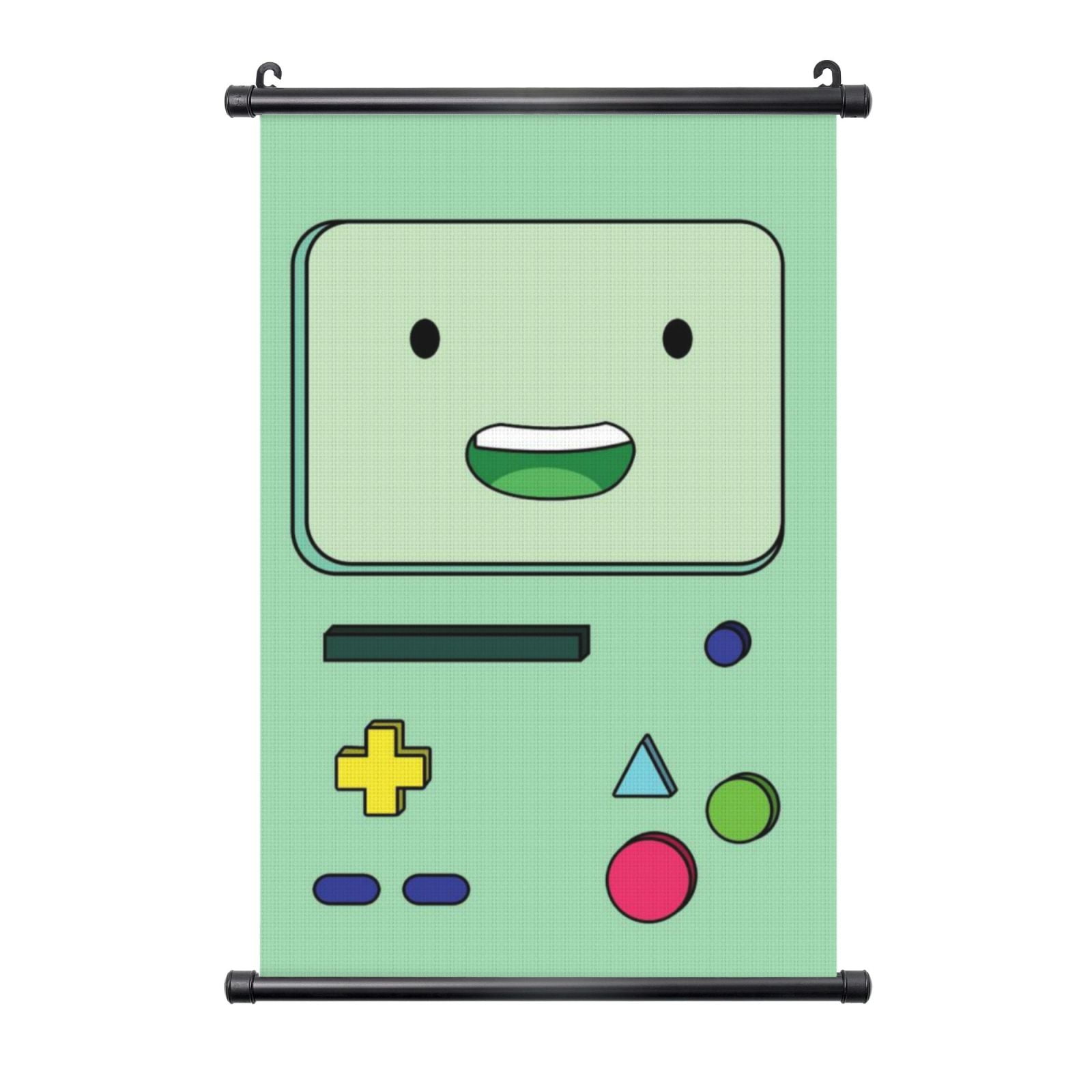 BMO Adventure Time Black Plastic Shaft Hanging Poster Canvas Wall ...