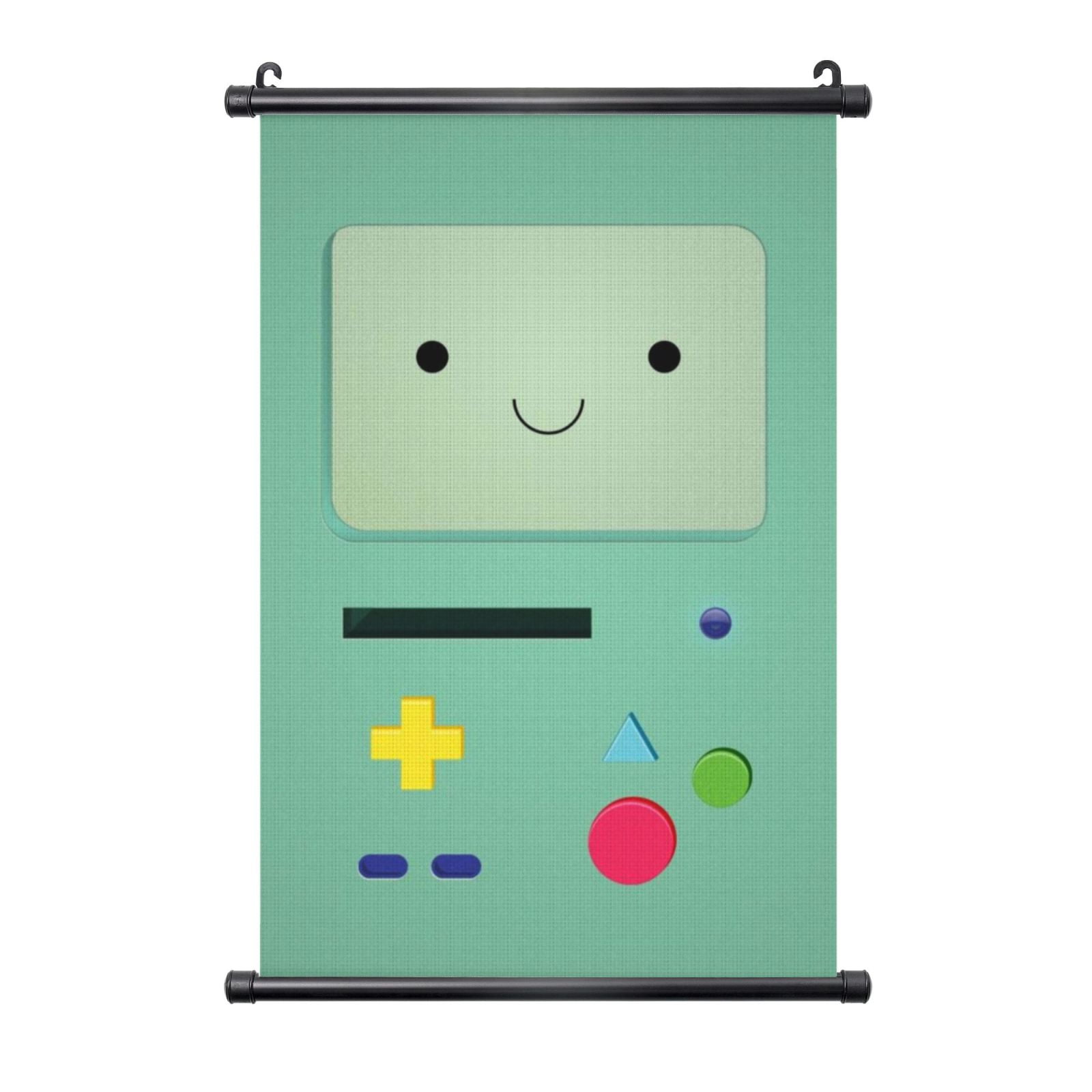 BMO Adventure Time Black Plastic Shaft Hanging Poster Canvas Wall ...