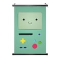 BMO Adventure Time Black Plastic Shaft Hanging Poster Canvas Wall ...