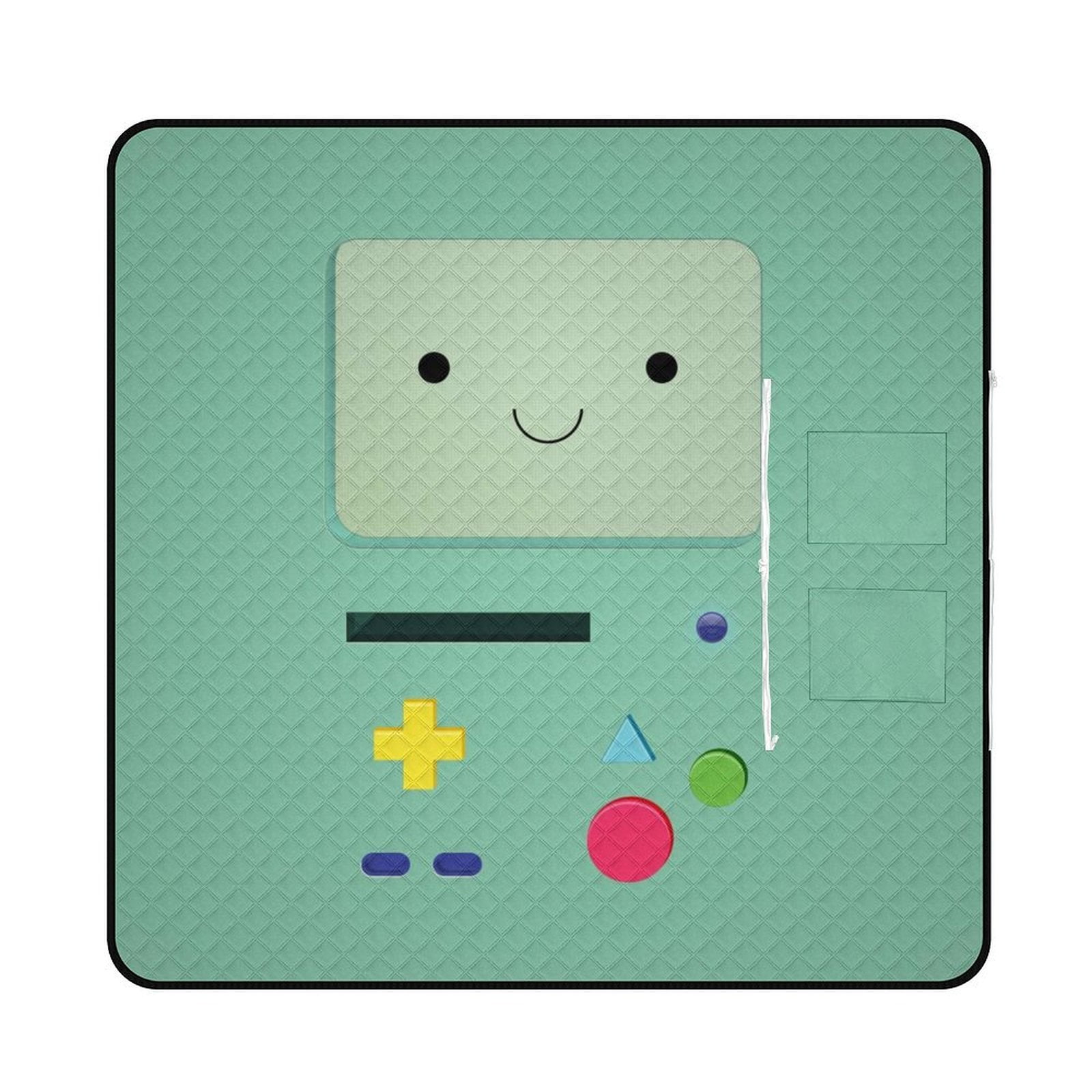 BMO Adventure Time Picnic Mat Foldable Portable Tote Bag Baby Crawling ...