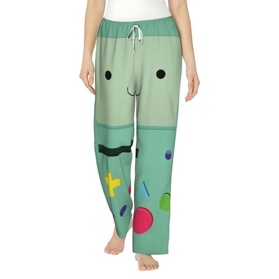 BMO Adventure Time Women's Pajama Pants Lounge Daily Novelty Cozy Sleep ...