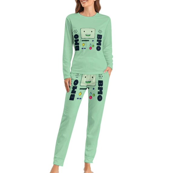 BMO Adventure Time Womens Pajama Set Loungewear Cozy Soft House Wear ...