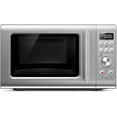 BMO650SIL Compact Wave Soft Close Countertop Microwave Oven, Silver ...