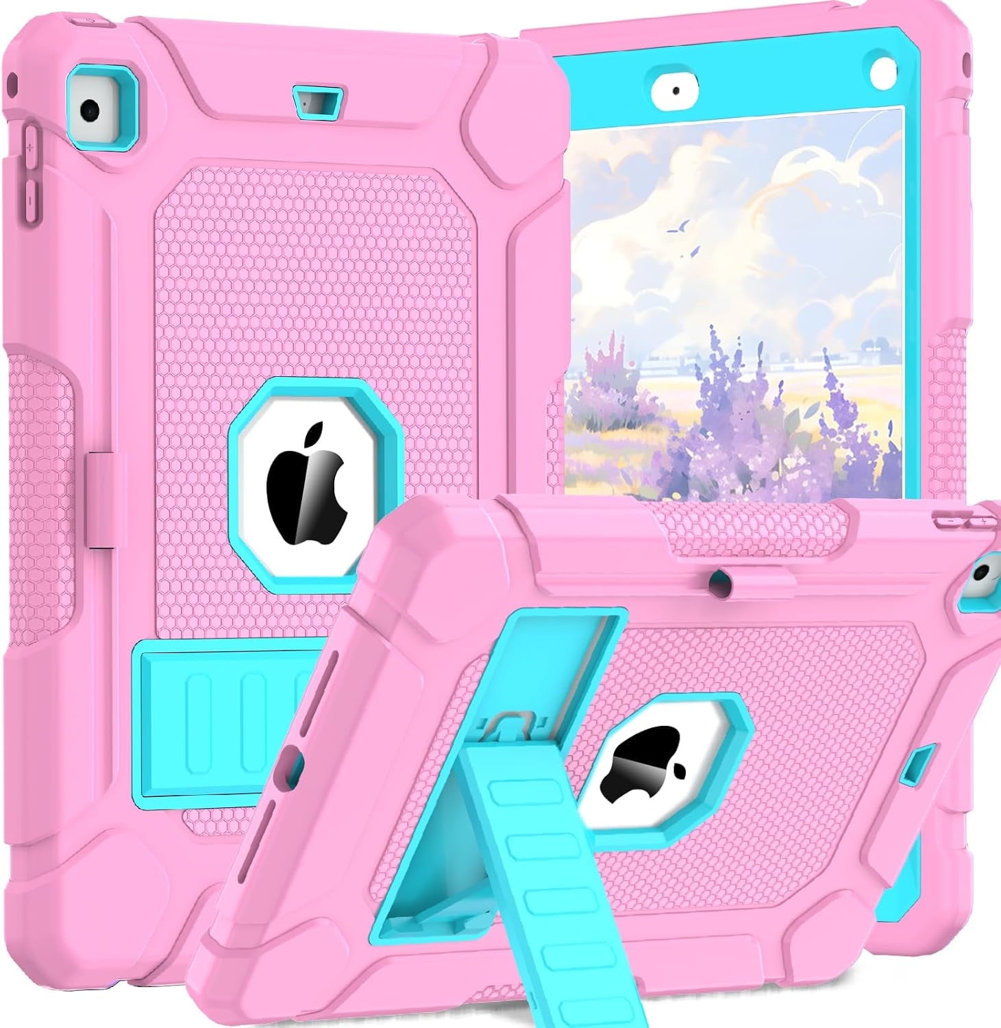 BMOUO Case for iPad 6th 5th Generation (9.7 inch, 2018/2017), Shockproof Protective iPad 9.7 ...