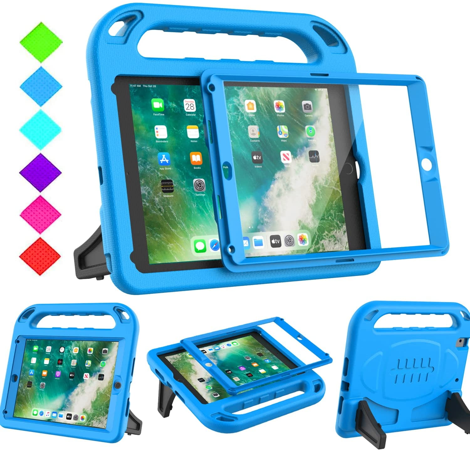 BMOUO Kids Case for iPad 9.7 2018/2017, Air 1/2, Pro 9.7, Shockproof ...