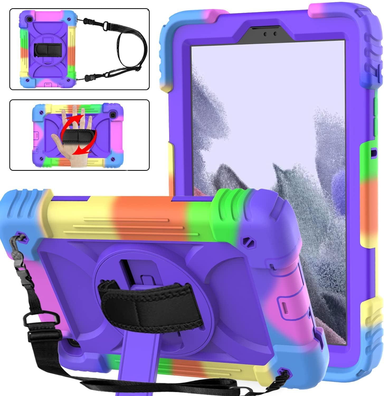 BMOUO 2021 Case for Samsung Galaxy Tab A7 Lite 8.7, 3-Layer Protection ...